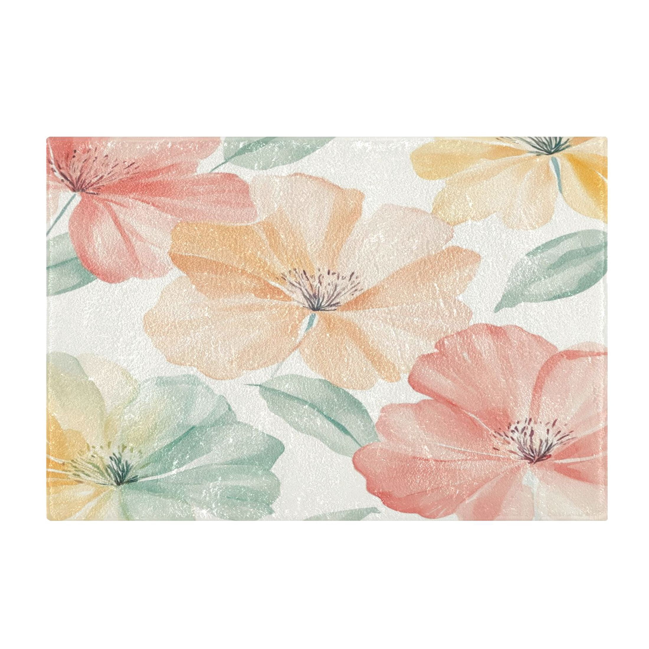 Bathroom Plush Absorbent Mat Single Square Pad 16x24Inches Bath Mat ...
