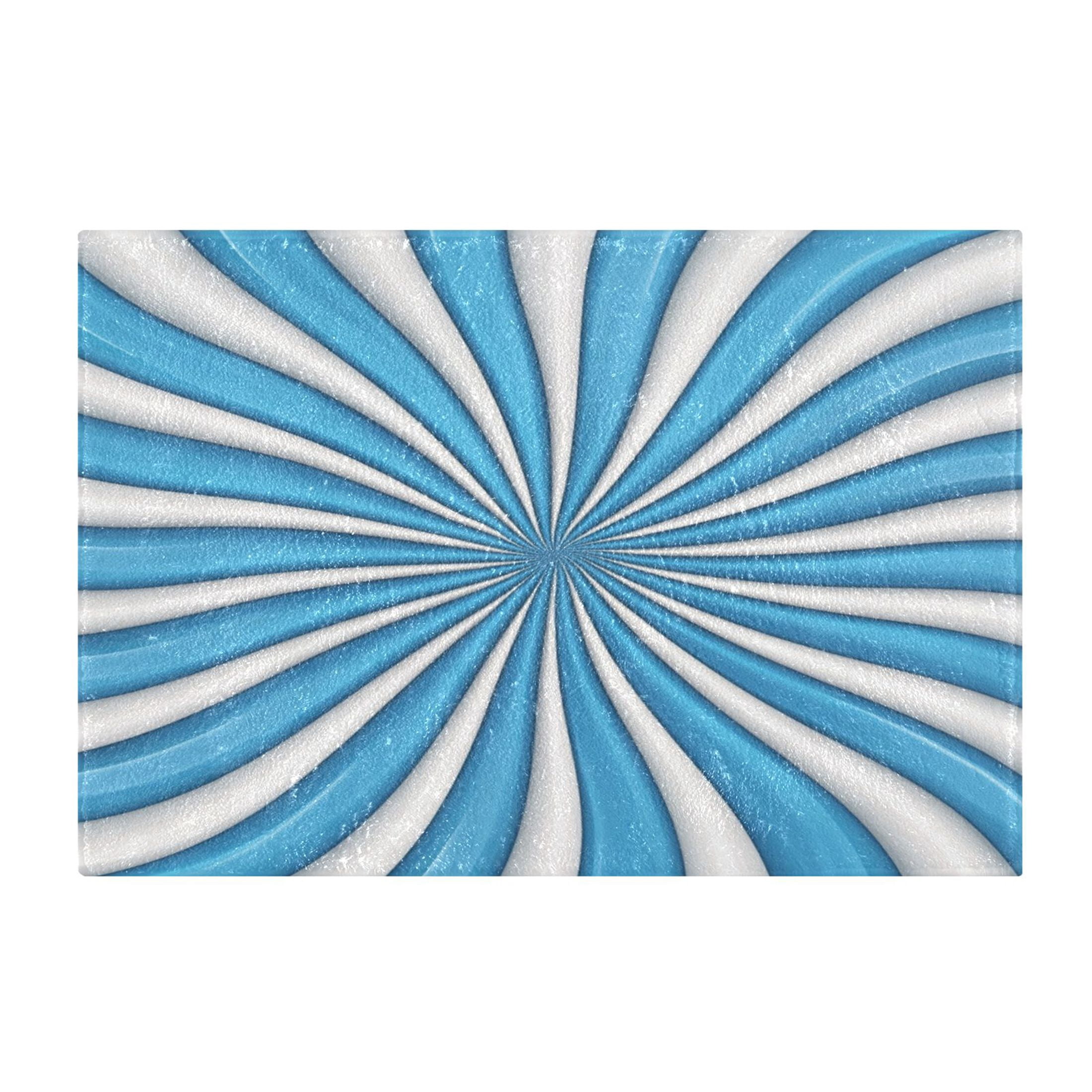 Bathroom Plush Absorbent Mat Single Square Pad 16x24Inches Bath Mat ...