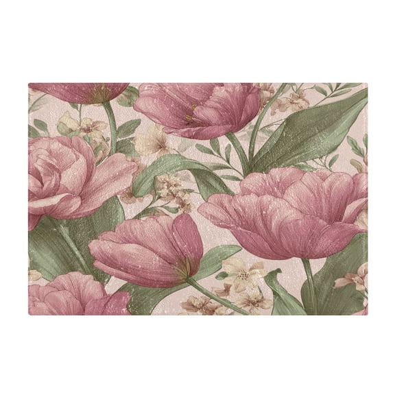 Bathroom Plush Absorbent Mat Single Square Pad 16x24Inches Bath Mat ...