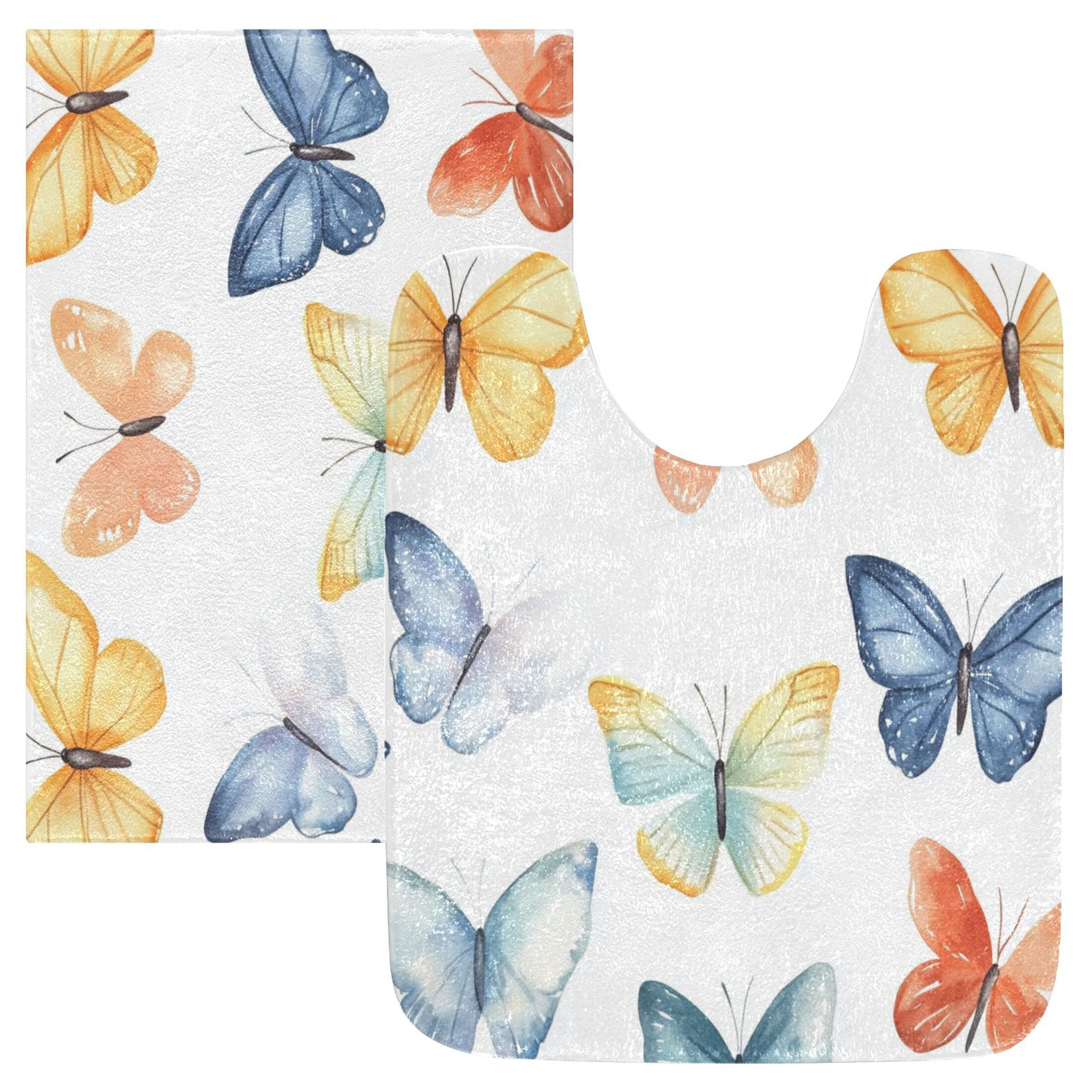 Bathroom Plush Absorbent Mat Single Square Pad 16x24Inches Bath Mat ...