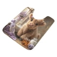 Bathroom Plush Absorbent Mat Single U-pad 20x24 Inches Bath Mat Fluffy ...