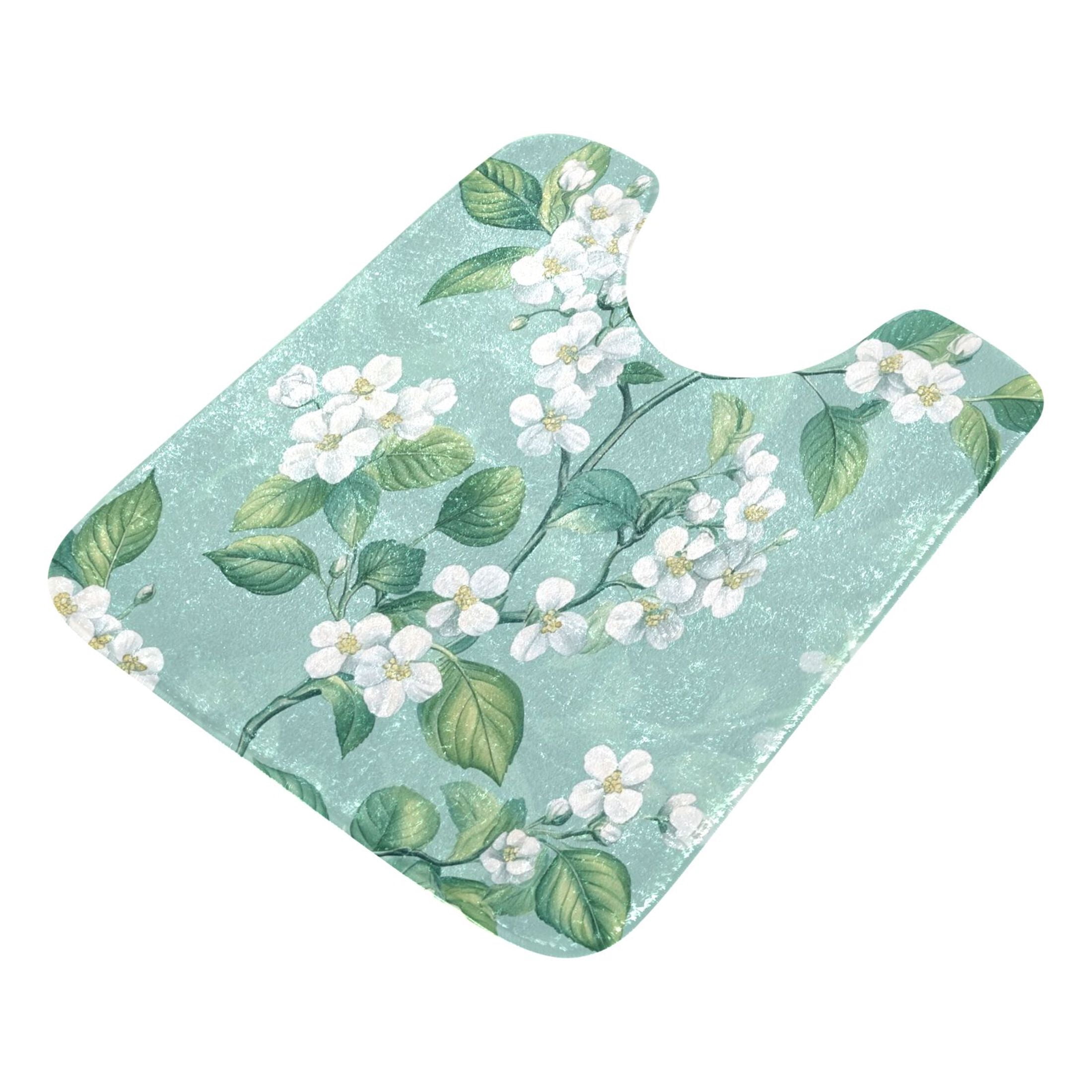 Bathroom Plush Absorbent Mat Single U-pad 20x24 Inches Bath Mat Fluffy ...