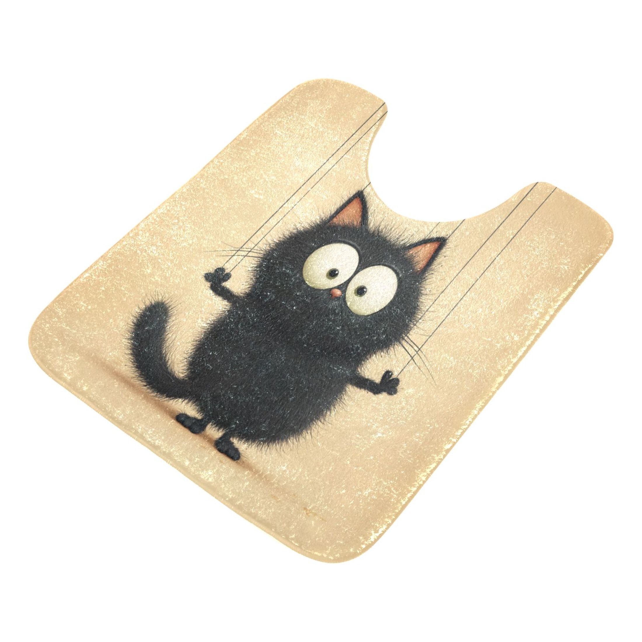 Bathroom Plush Absorbent Mat Single U-pad 20x24 Inches Bath Mat Fluffy ...
