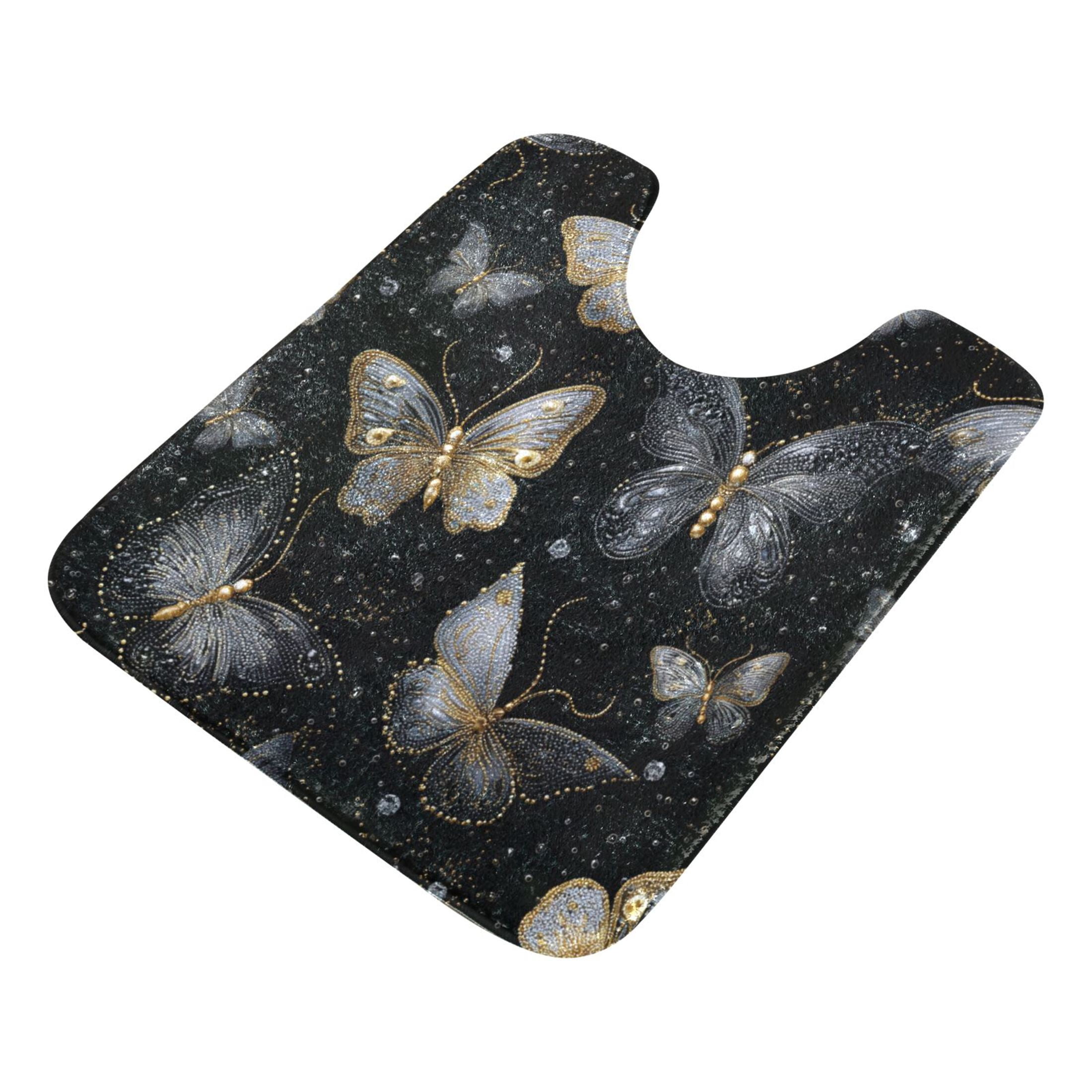 Bathroom Plush Absorbent Mat Single U-pad 20x24 Inches Bath Mat Fluffy ...