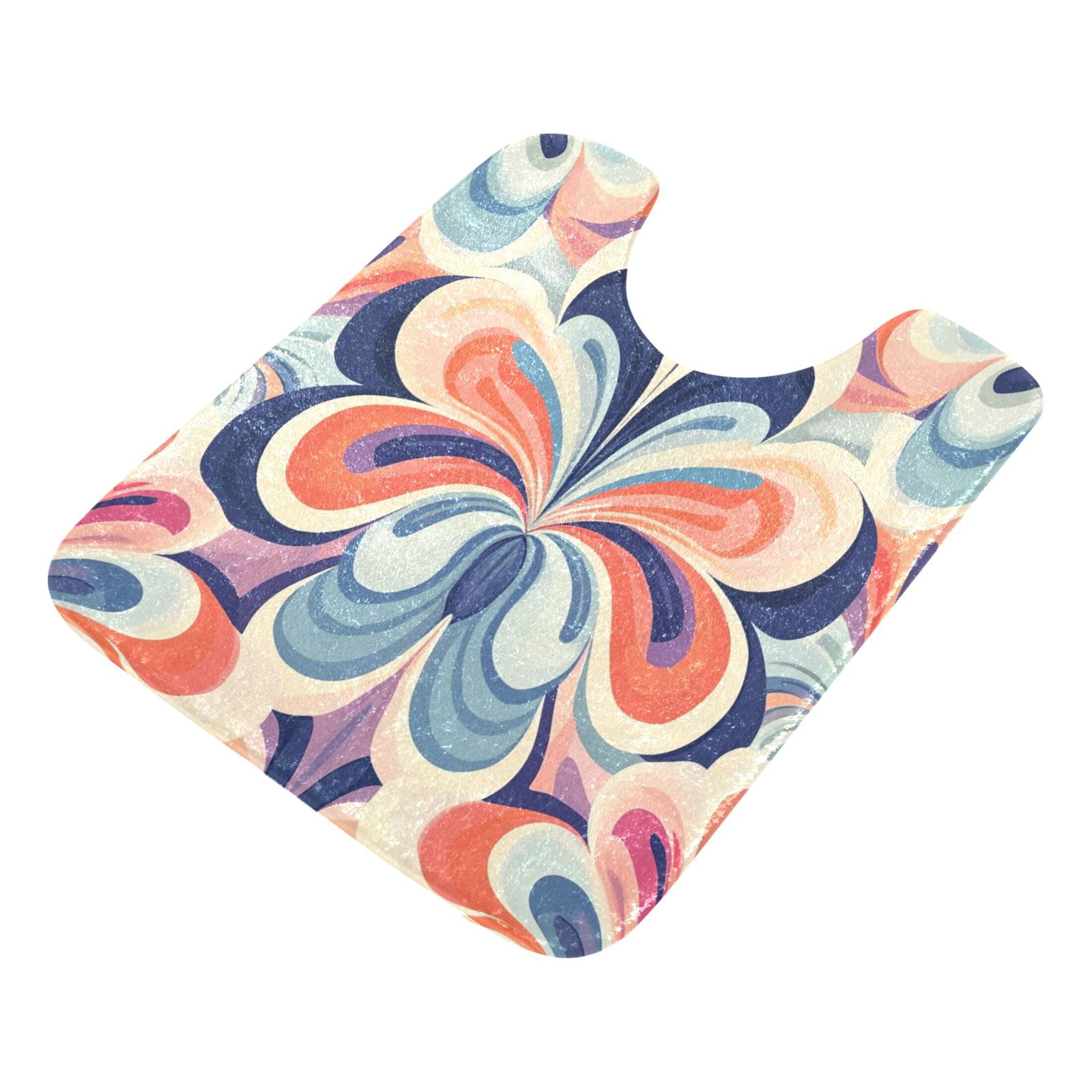 Bathroom Plush Absorbent Mat Single U-pad 20x24 Inches Bath Mat Fluffy ...