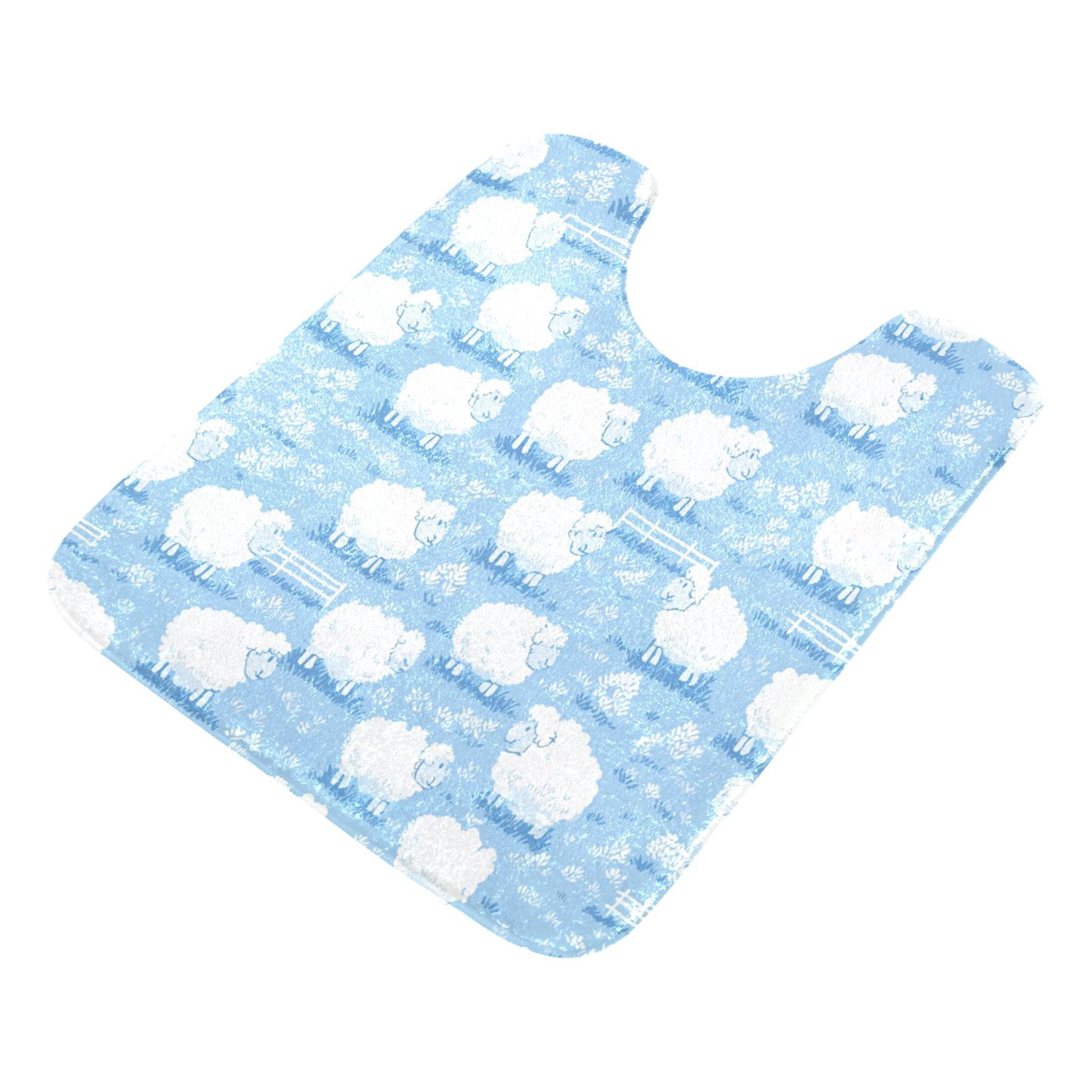 Bathroom Plush Absorbent Mat Single U-pad 20x24 Inches Bath Mat Fluffy ...