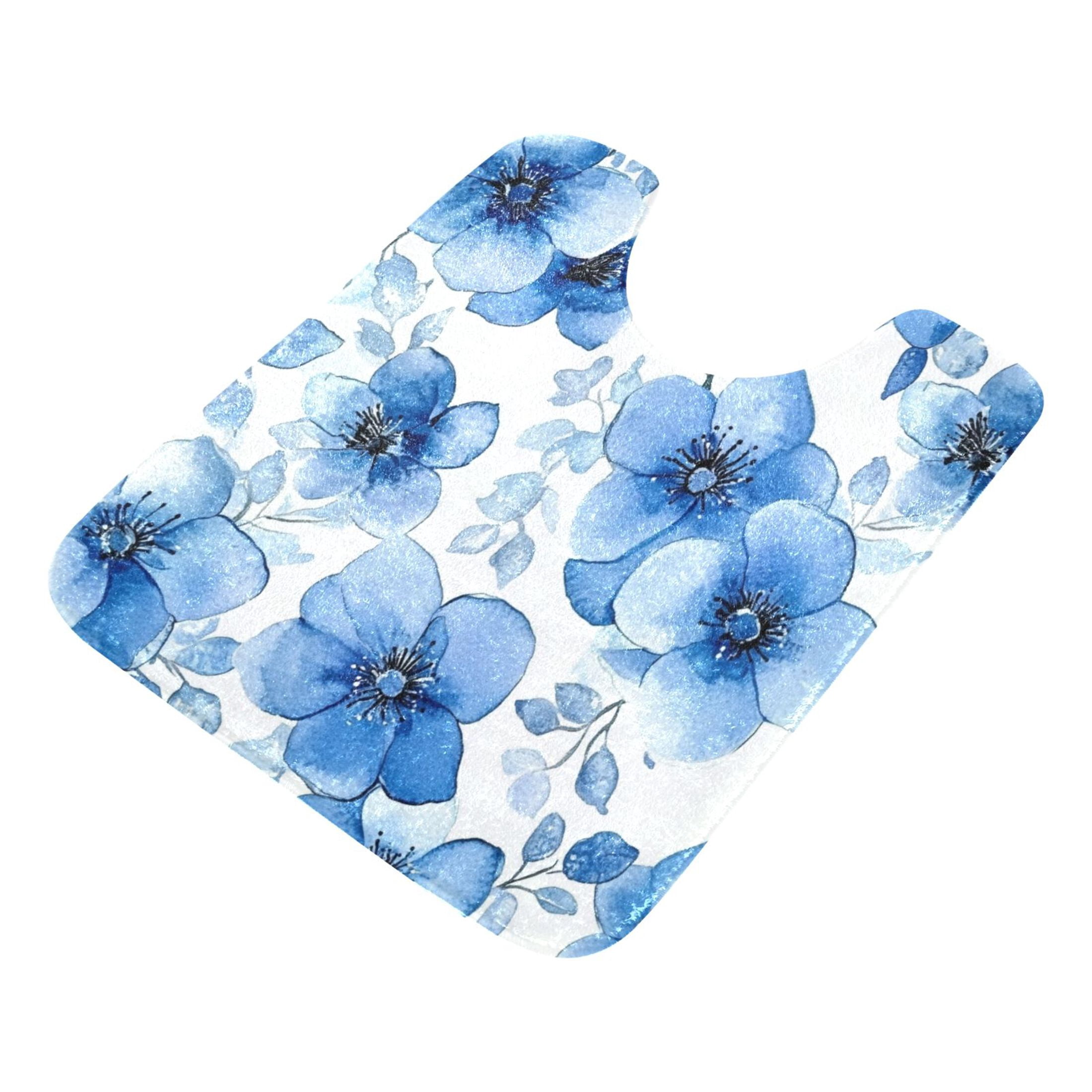 Bathroom Plush Absorbent Mat Single U-pad 20x24 Inches Bath Mat Fluffy ...