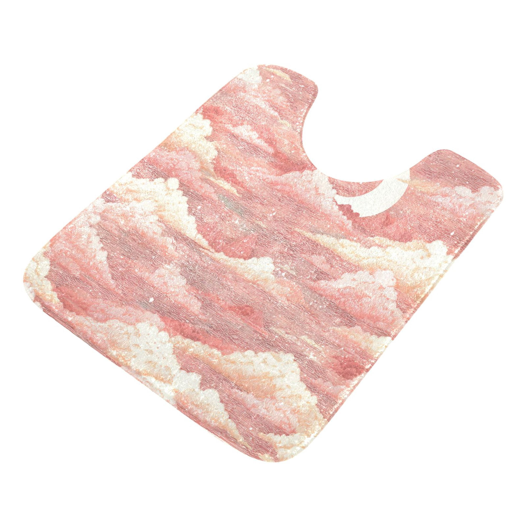 Bathroom Plush Absorbent Mat Single U-pad 20x24 Inches Bath Mat Fluffy ...