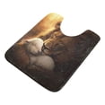 Bathroom Plush Absorbent Mat Single U-pad 20x24 Inches Bath Mat Fluffy ...