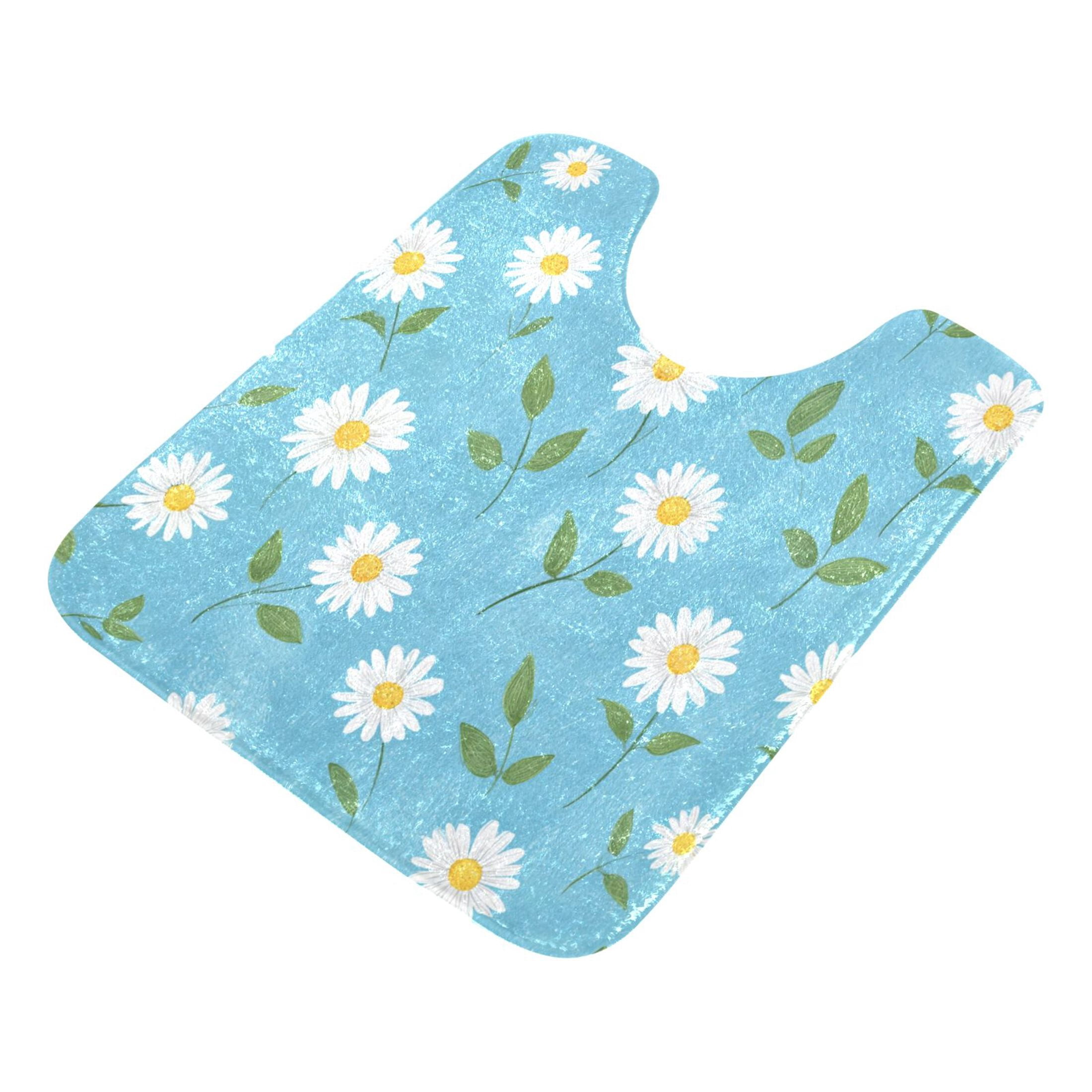 Bathroom Plush Absorbent Mat Single U-pad 20x24 Inches Bath Mat Fluffy ...