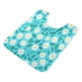 Bathroom Plush Absorbent Mat Single U-pad 20x24 Inches Bath Mat Fluffy ...