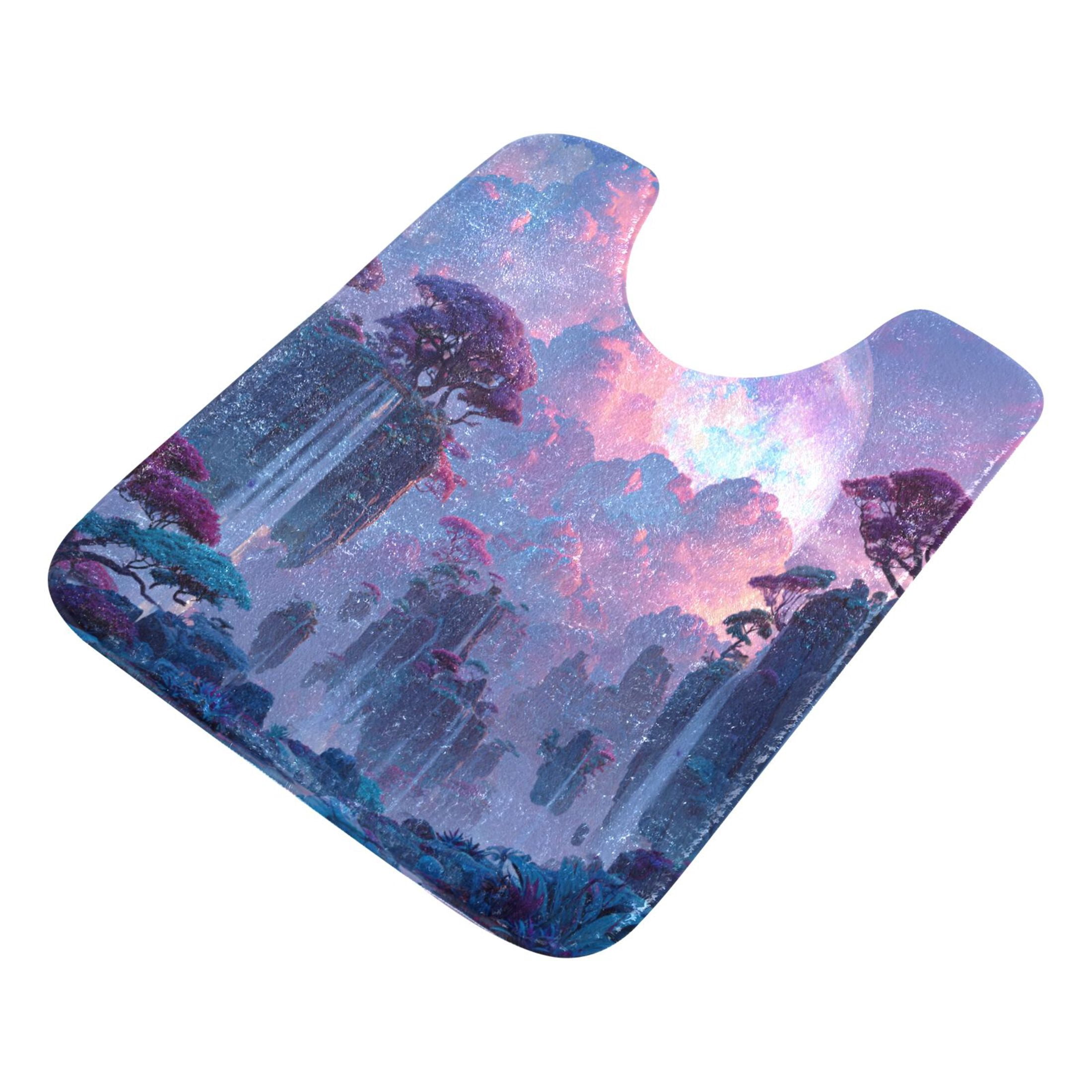 Bathroom Plush Absorbent Mat Single U-pad 20x24 Inches Bath Mat Fluffy ...