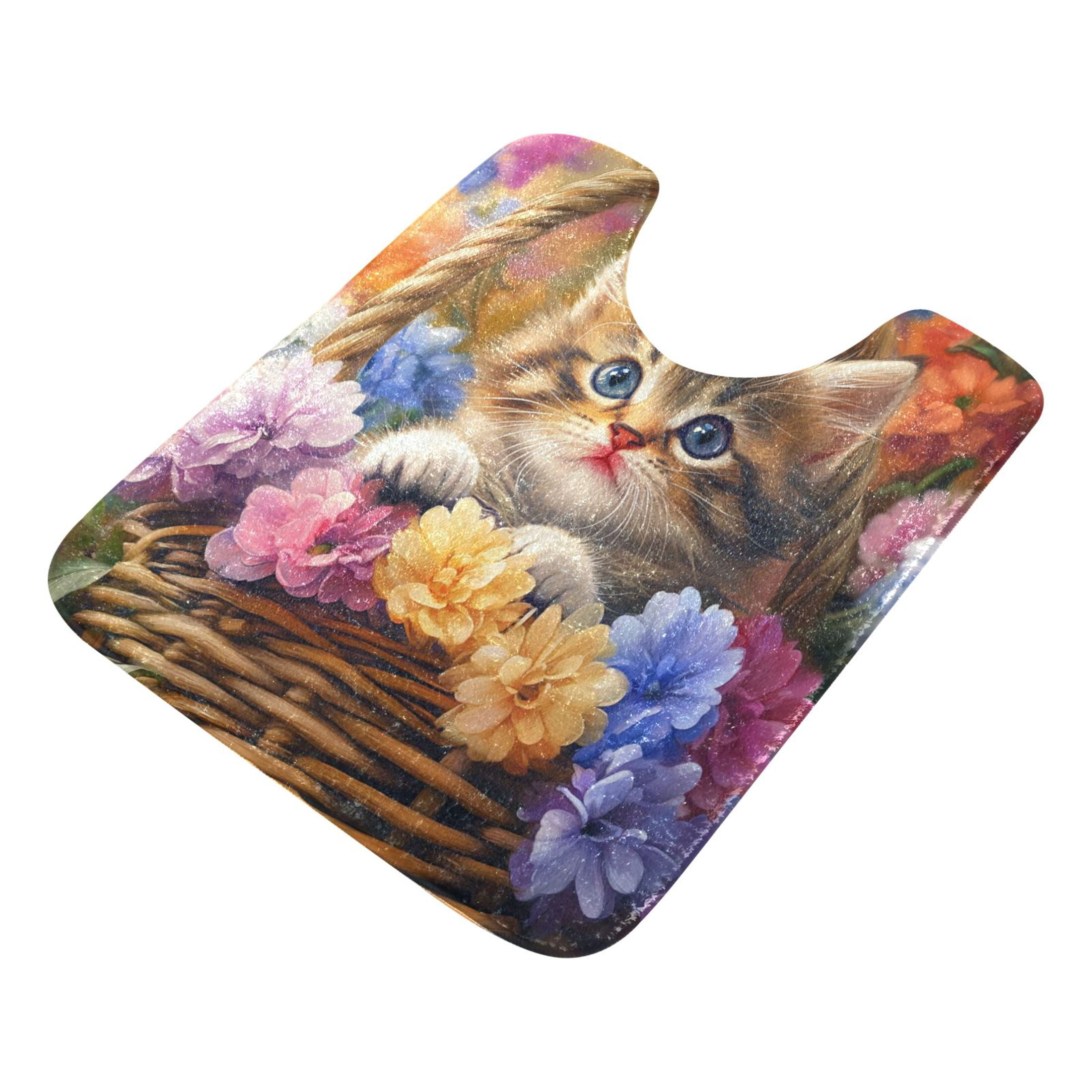 Bathroom Plush Absorbent Mat Single U-pad 20x24 Inches Bath Mat Fluffy ...