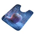 Bathroom Plush Absorbent Mat Single U-pad 20x24 Inches Bath Mat Fluffy ...