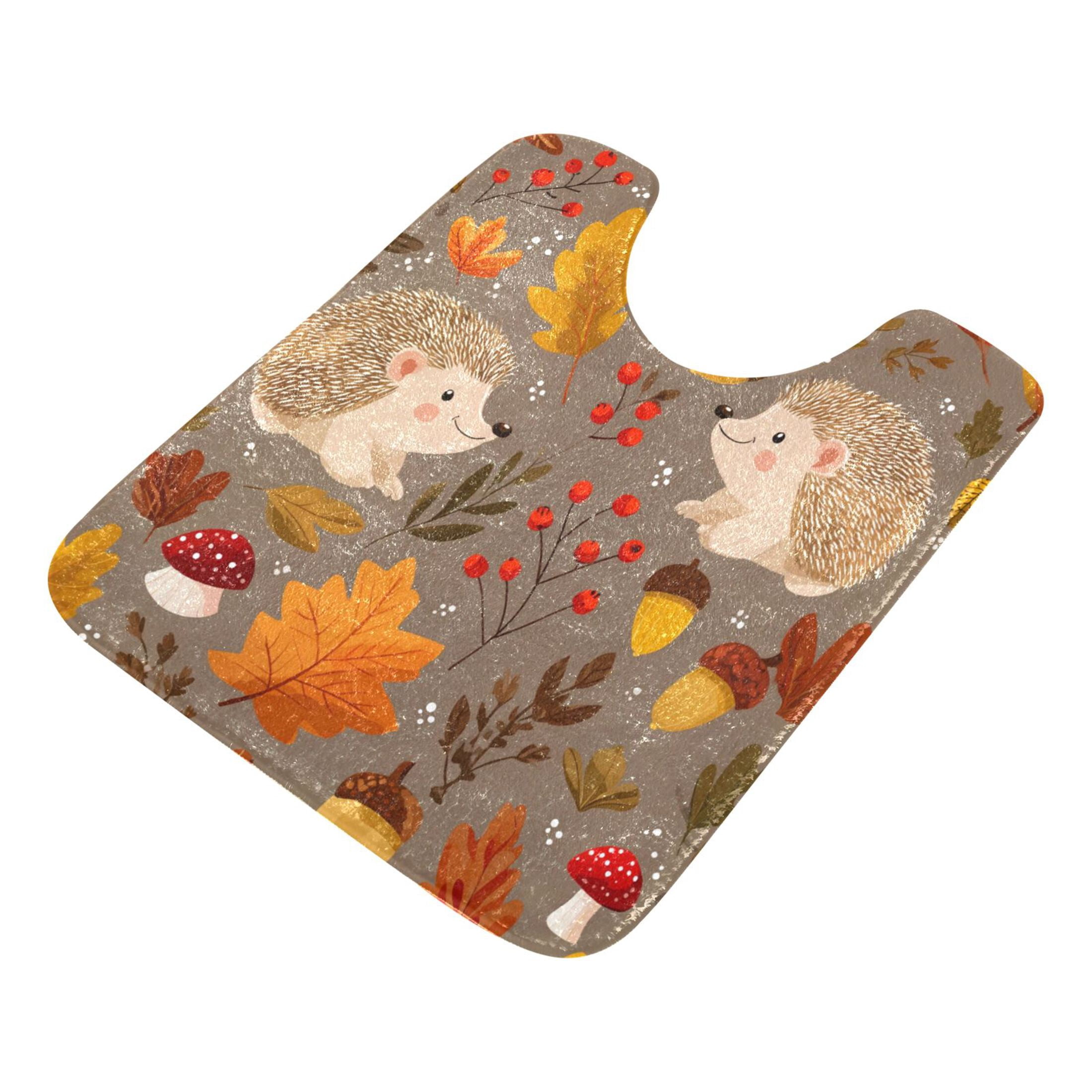 Bathroom Plush Absorbent Mat Single U-pad 20x24 Inches Bath Mat Fluffy ...