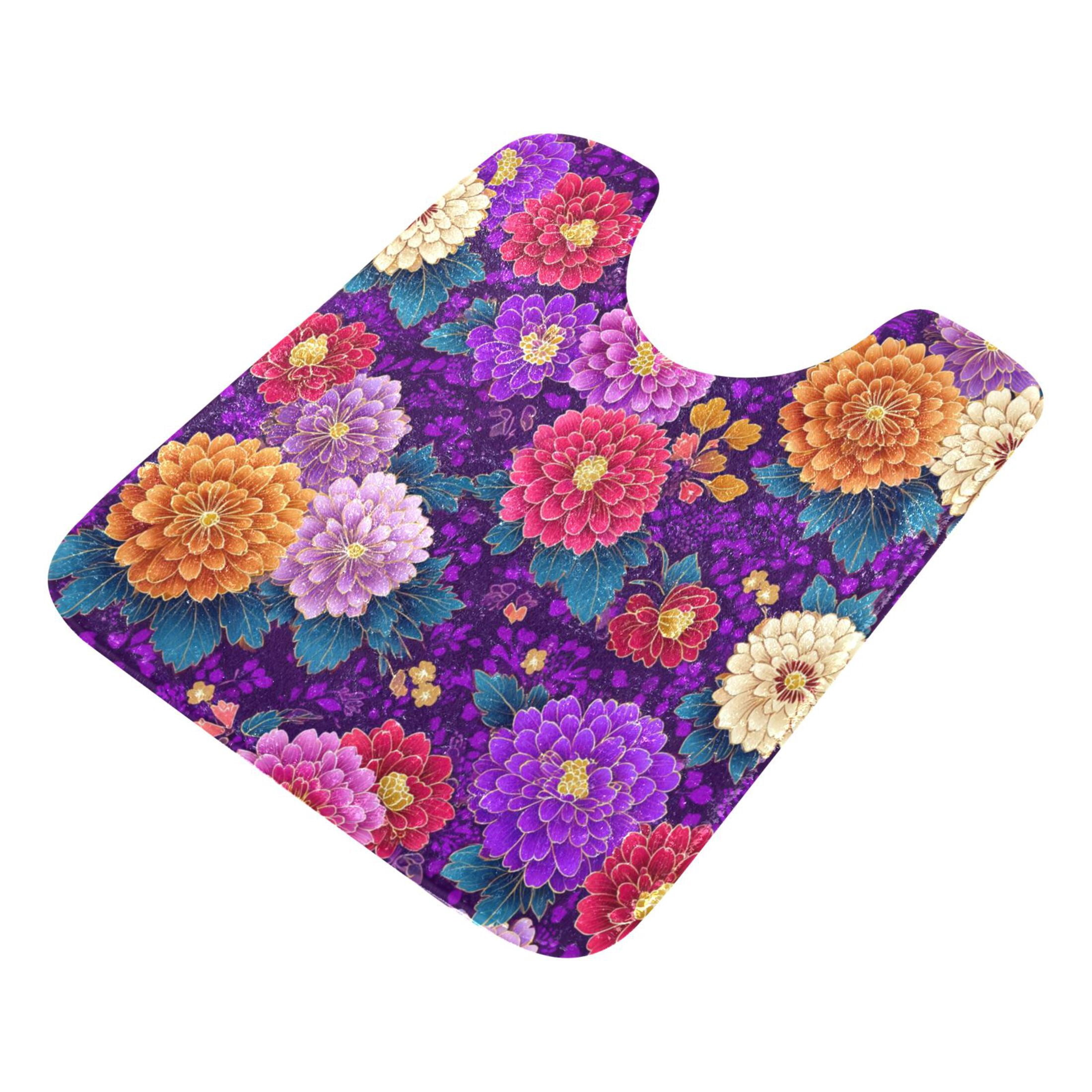 Bathroom Plush Absorbent Mat Single U-pad 20x24 Inches Bath Mat Fluffy ...