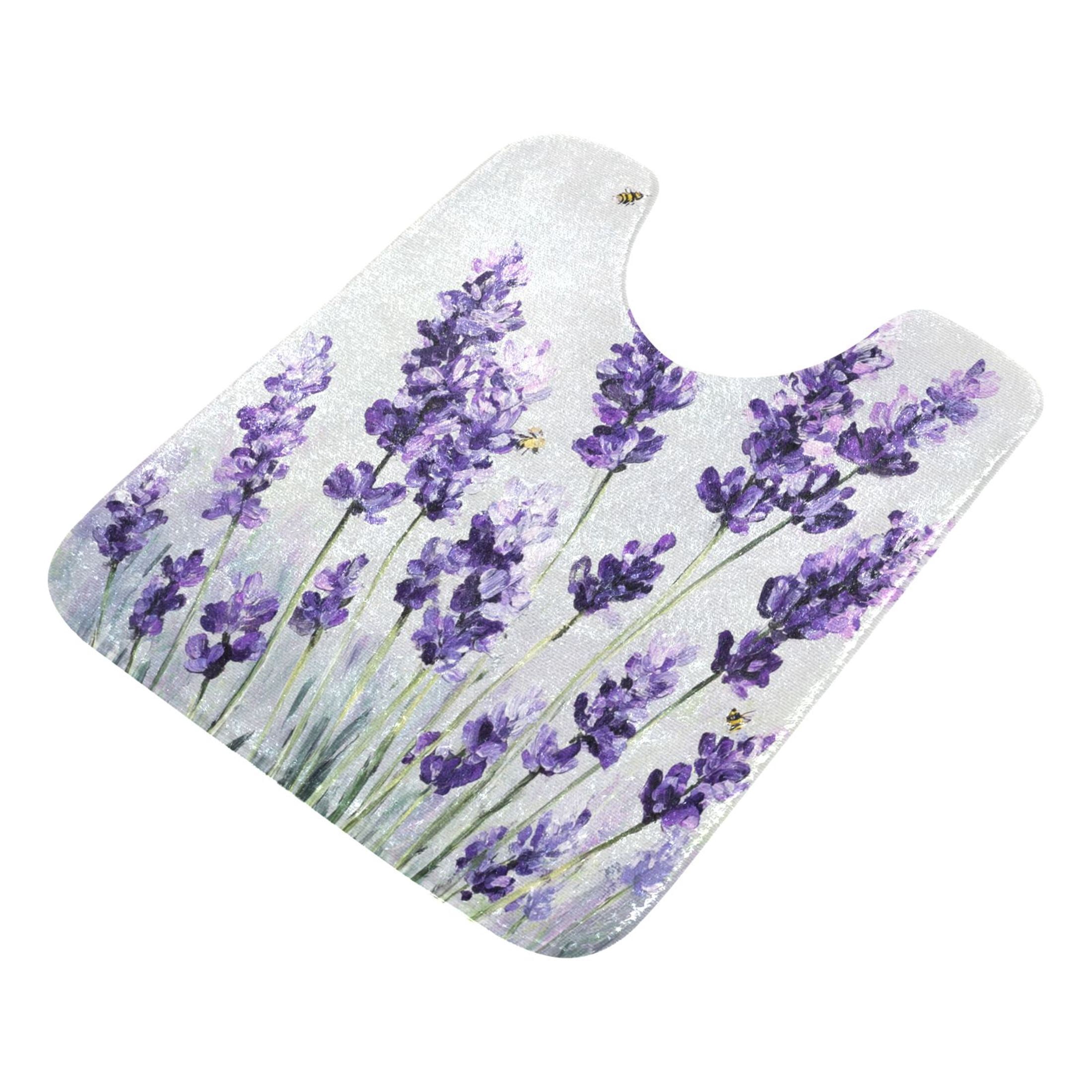 Bathroom Plush Absorbent Mat Single U-pad 20x24 Inches Bath Mat Fluffy ...