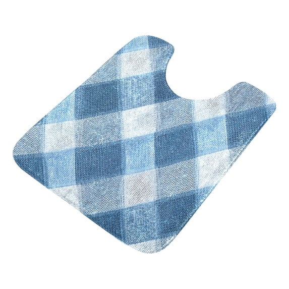 Bathroom Plush Absorbent Mat Single U-pad 20x24 Inches Bath Mat Fluffy ...