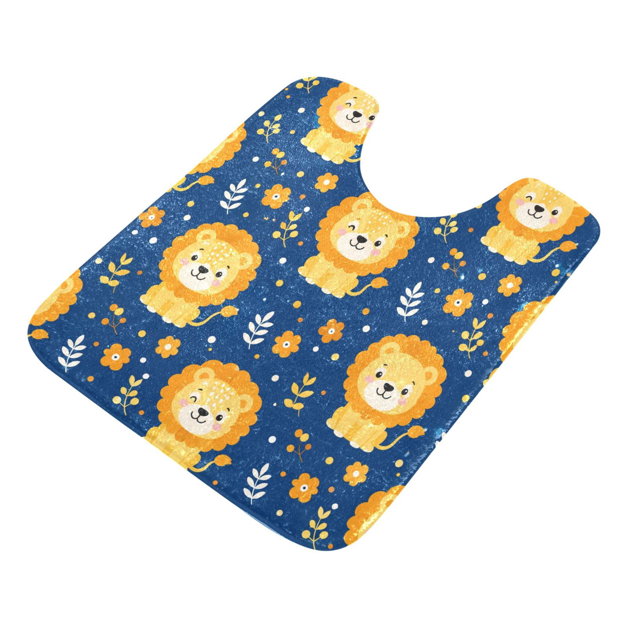 Bathroom Plush Absorbent Mat Single U-pad 20x24 Inches Bath Mat Fluffy ...