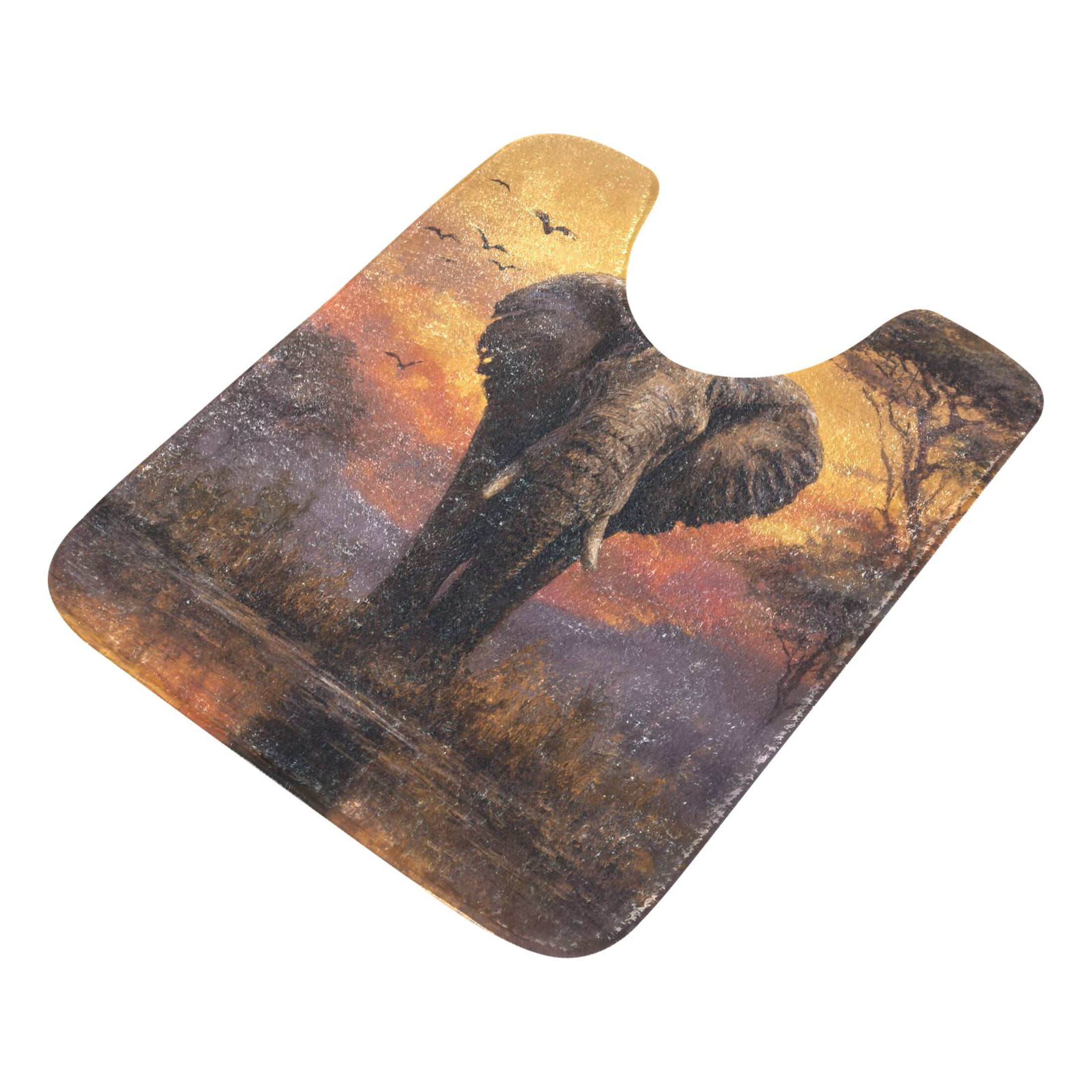 Bathroom Plush Absorbent Mat Single U-pad 20x24 Inches Bath Mat Fluffy ...
