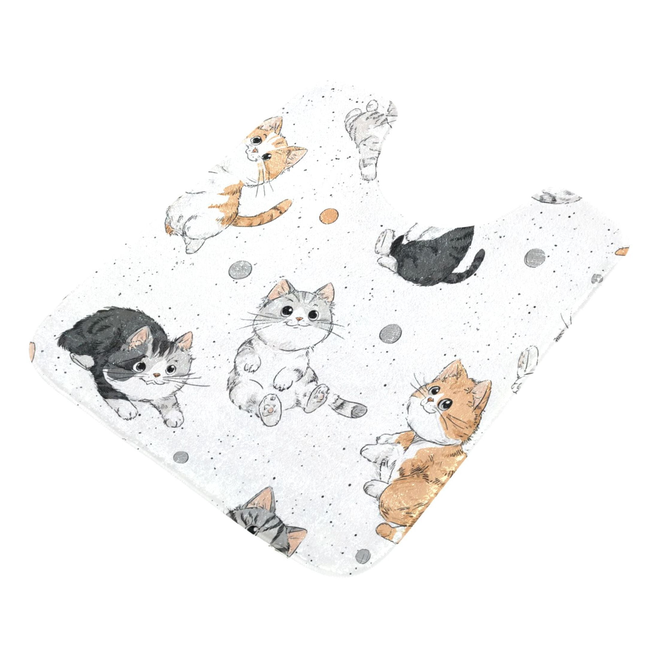 Bathroom Plush Absorbent Mat Single U-pad 20x24 Inches Bath Mat Fluffy ...