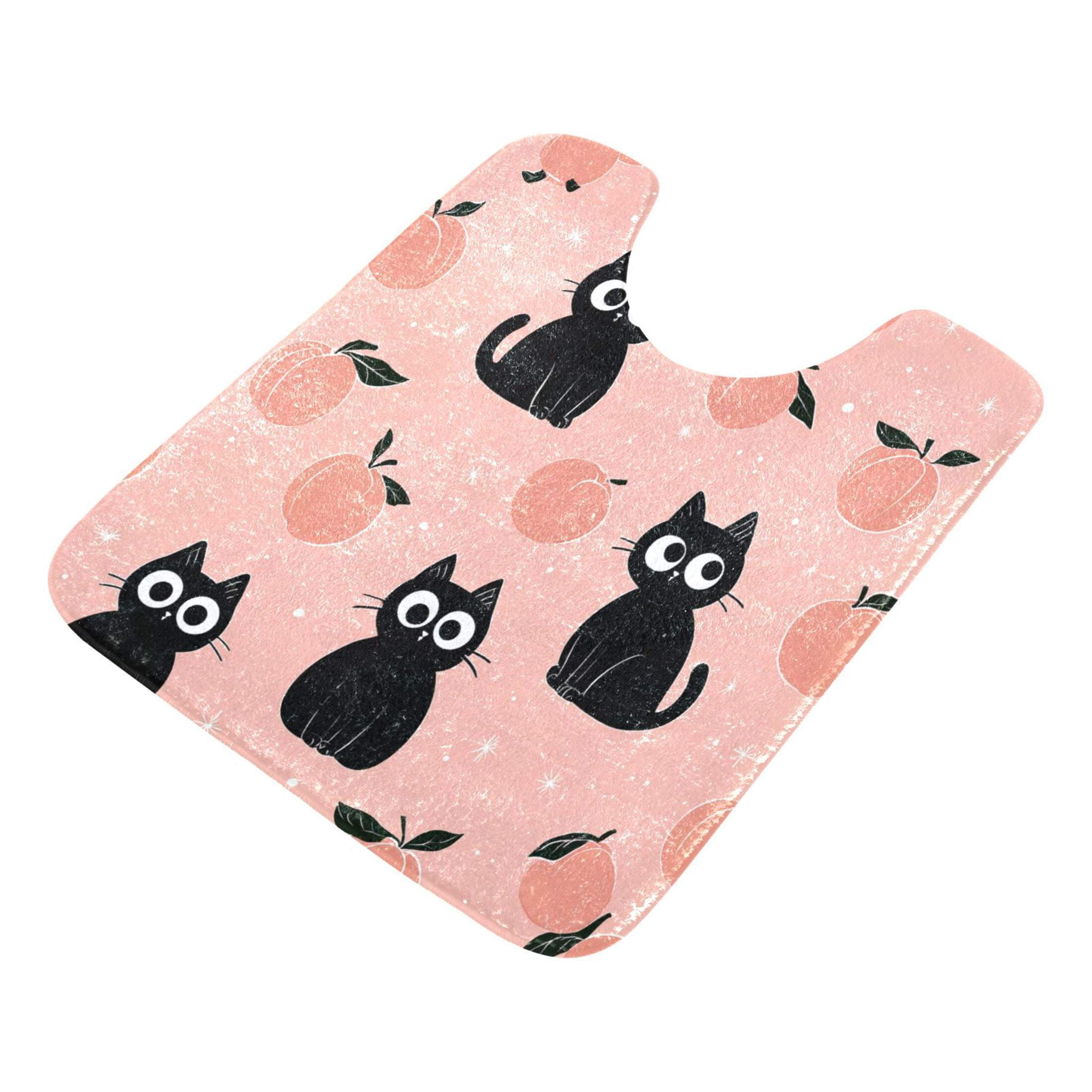 Bathroom Plush Absorbent Mat Single U-pad 20x24 Inches Bath Mat Fluffy ...