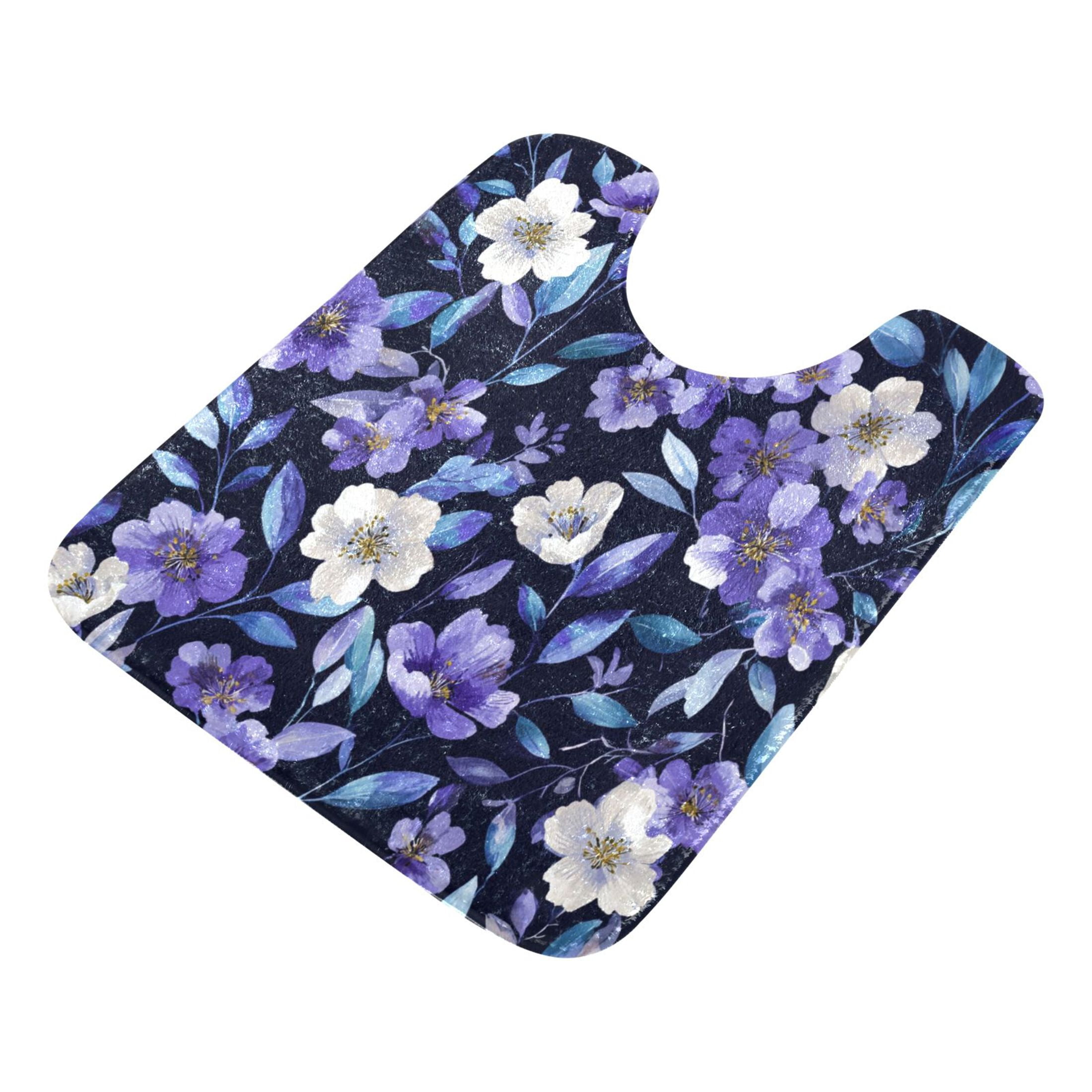 Bathroom Plush Absorbent Mat Single U-pad 20x24 Inches Bath Mat Fluffy ...