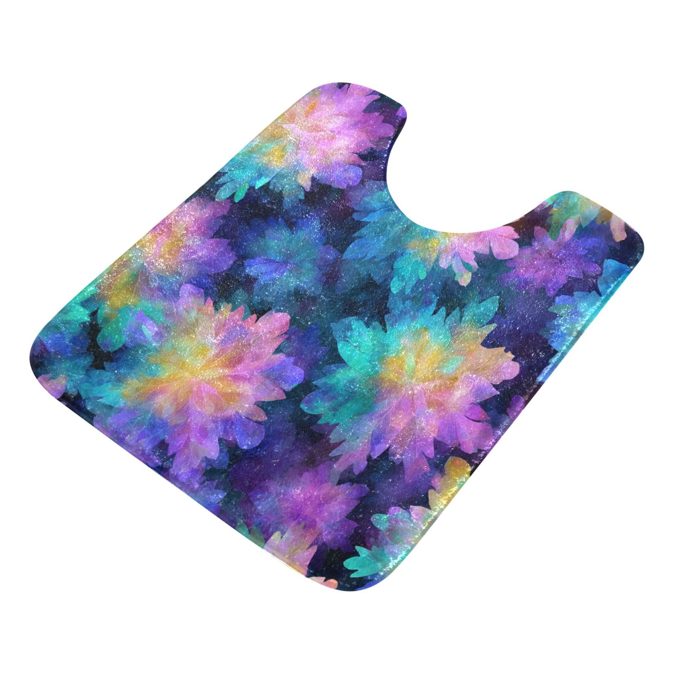 Bathroom Plush Absorbent Mat Single U-pad 20x24 Inches Bath Mat Fluffy ...