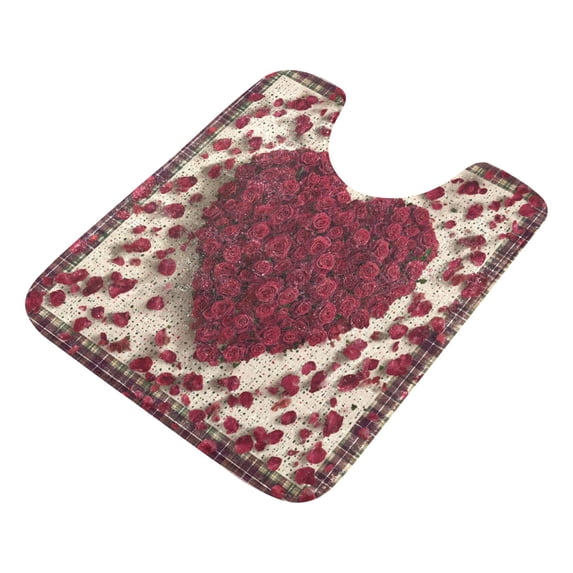 Bathroom Plush Absorbent Mat Single U-pad 20x24 Inches Bath Mat Fluffy ...