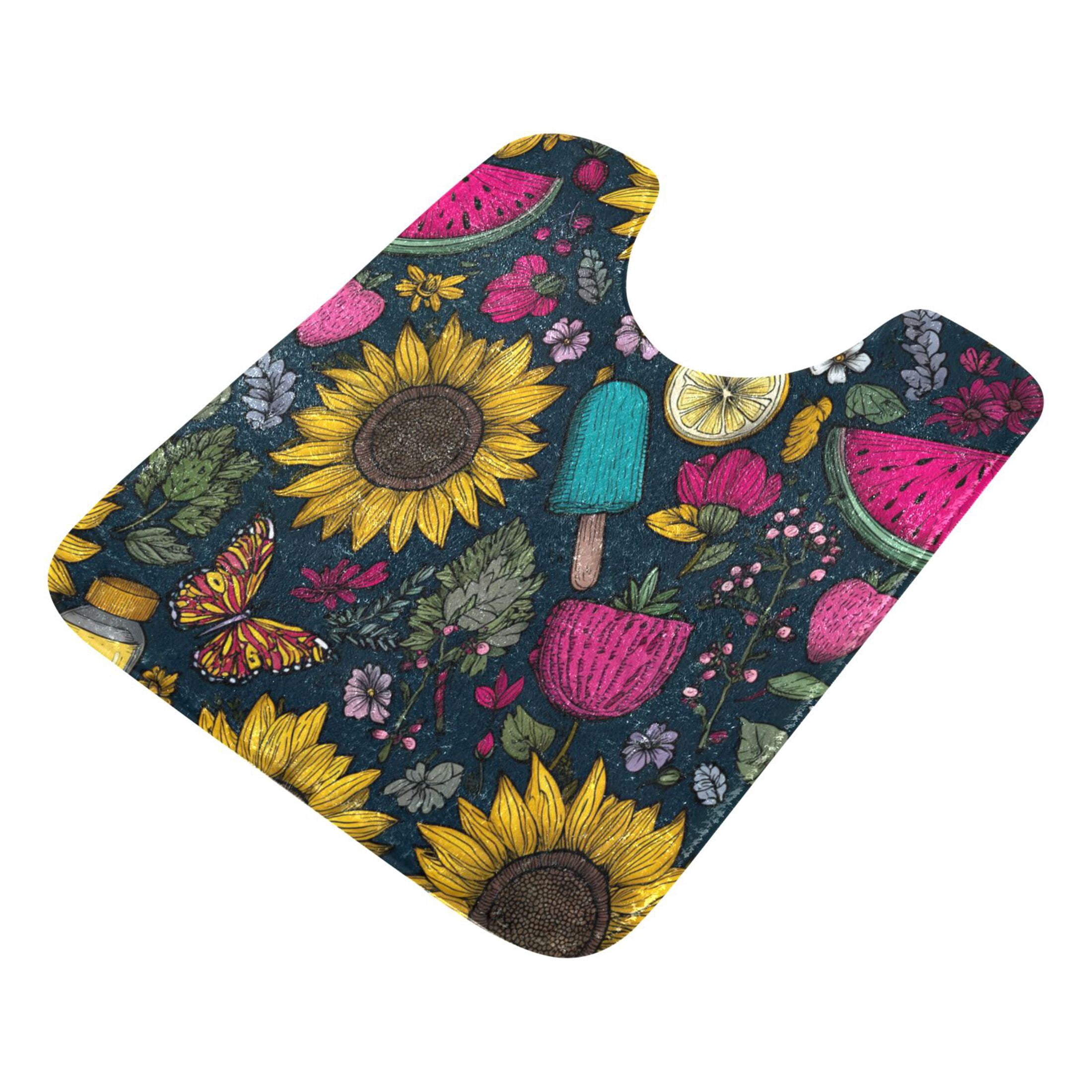 Bathroom Plush Absorbent Mat Single U-pad 20x24 Inches Bath Mat Fluffy ...
