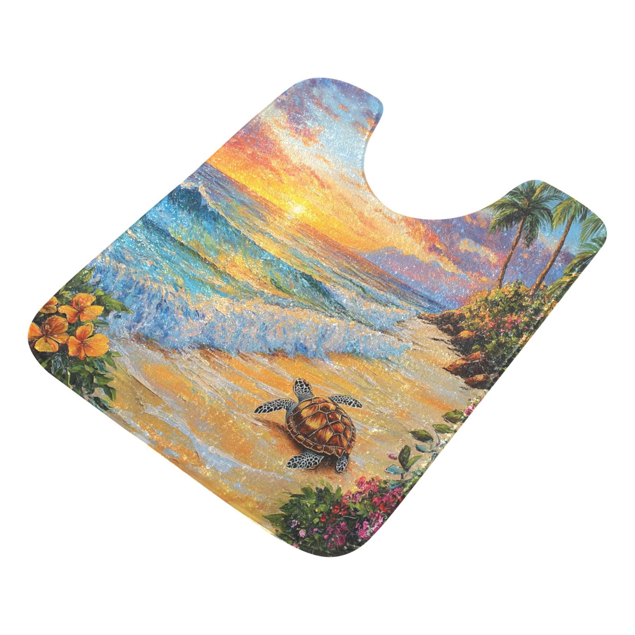Bathroom Plush Absorbent Mat Single U-pad 20x24 Inches Bath Mat Fluffy ...