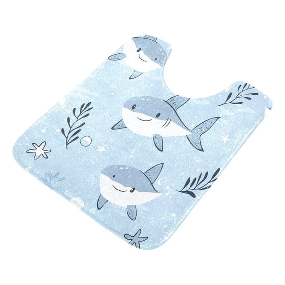 Bathroom Plush Absorbent Mat Single U-pad 20x24 Inches Bath Mat Fluffy ...