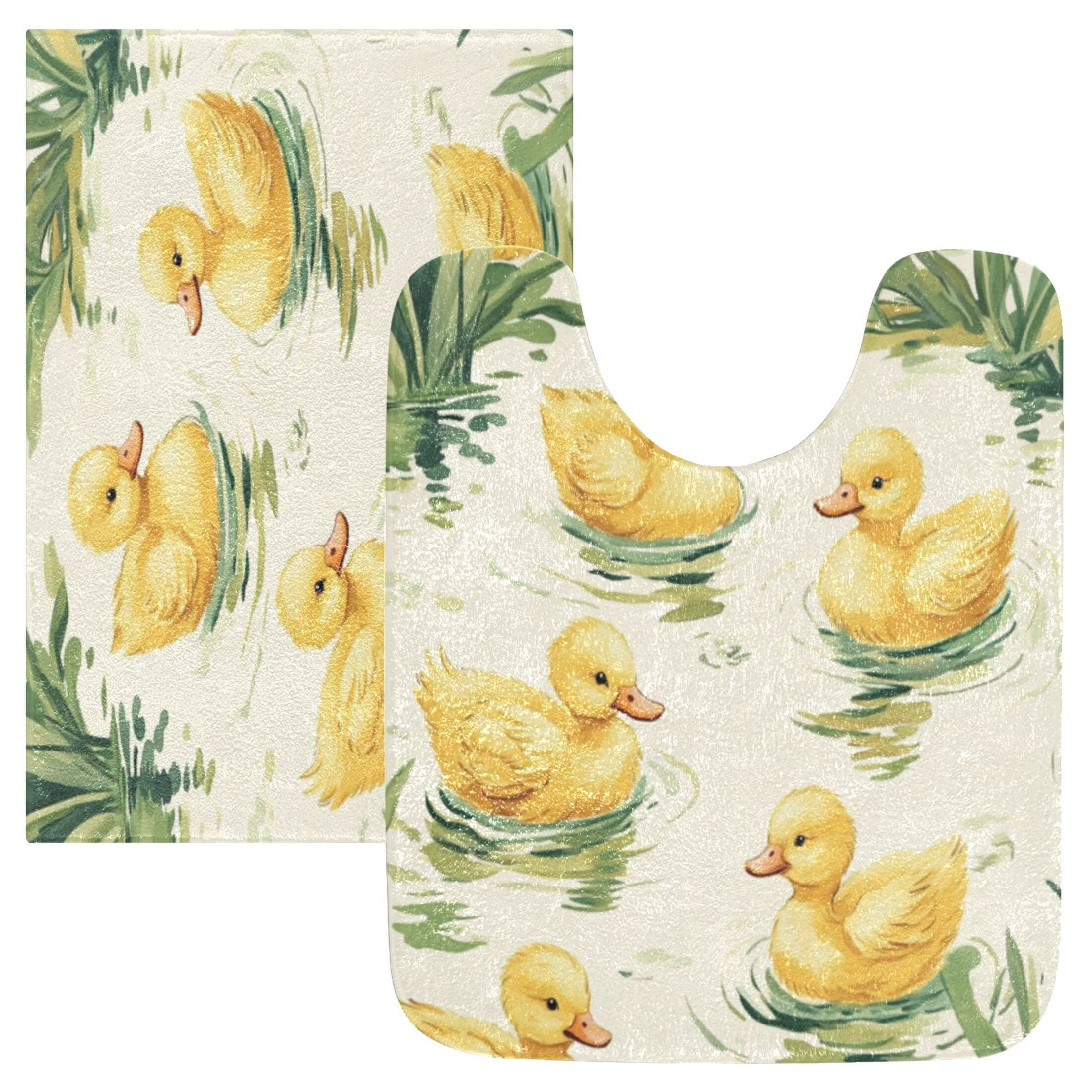 Bathroom Plush Absorbent Mat Single U-pad 20x24 Inches Bath Mat Fluffy ...