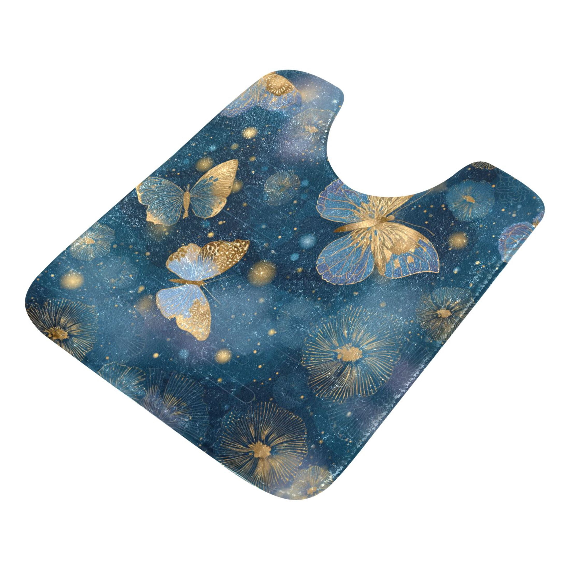 Bathroom Plush Absorbent Mat Single U-pad 20x24 Inches Bath Mat Fluffy ...