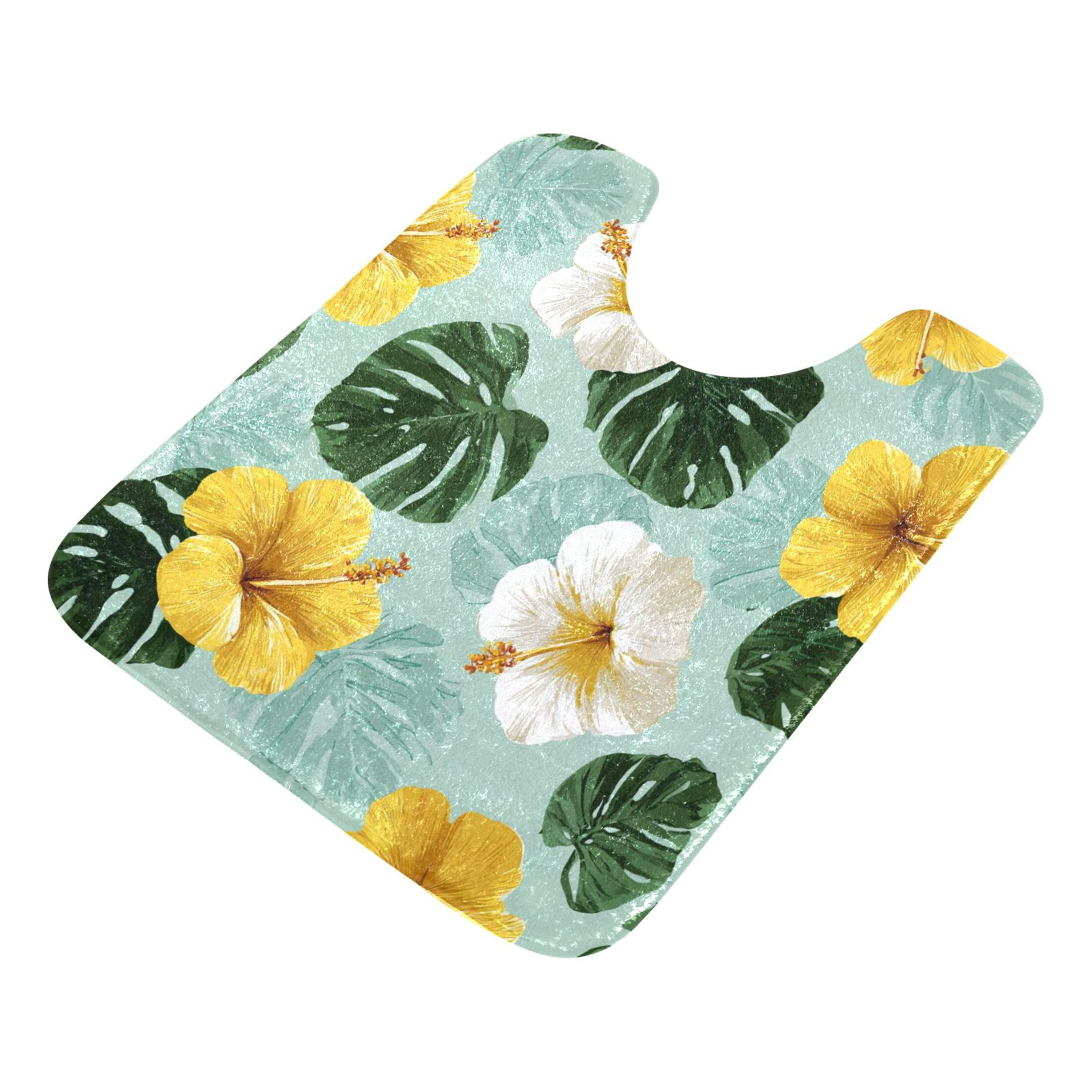 Bathroom Plush Absorbent Mat Single U-pad 20x24 Inches Bath Mat Fluffy ...