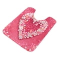 Bathroom Plush Absorbent Mat Single U-pad 20x24 Inches Bath Mat Fluffy ...