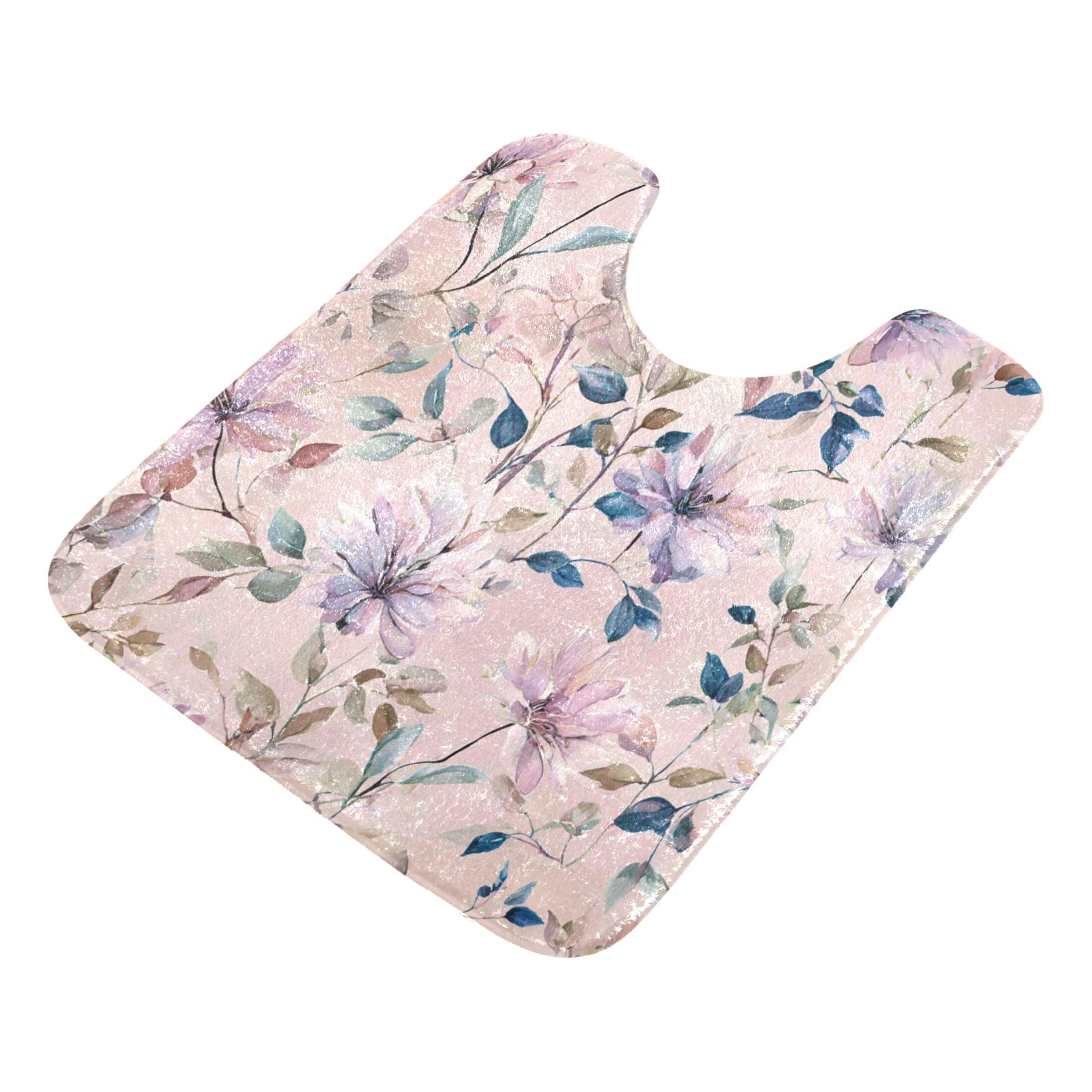 Bathroom Plush Absorbent Mat Single U-pad 20x24 Inches Bath Mat Fluffy ...