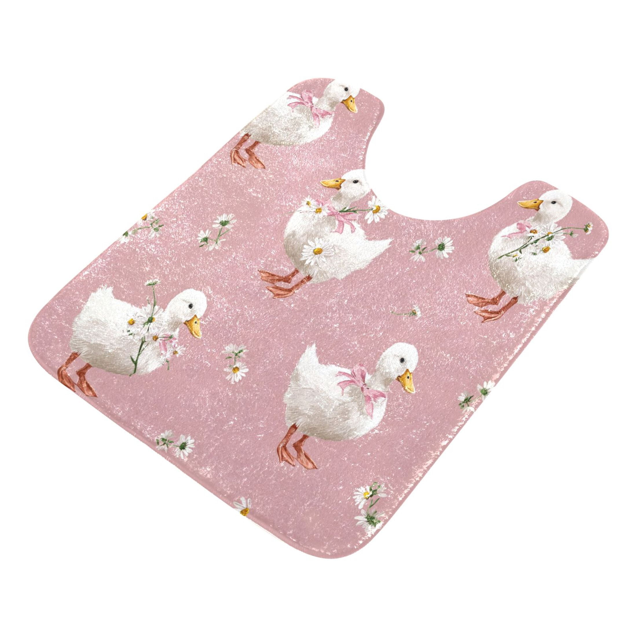 Bathroom Plush Absorbent Mat Single U-pad 20x24 Inches Bath Mat Fluffy ...