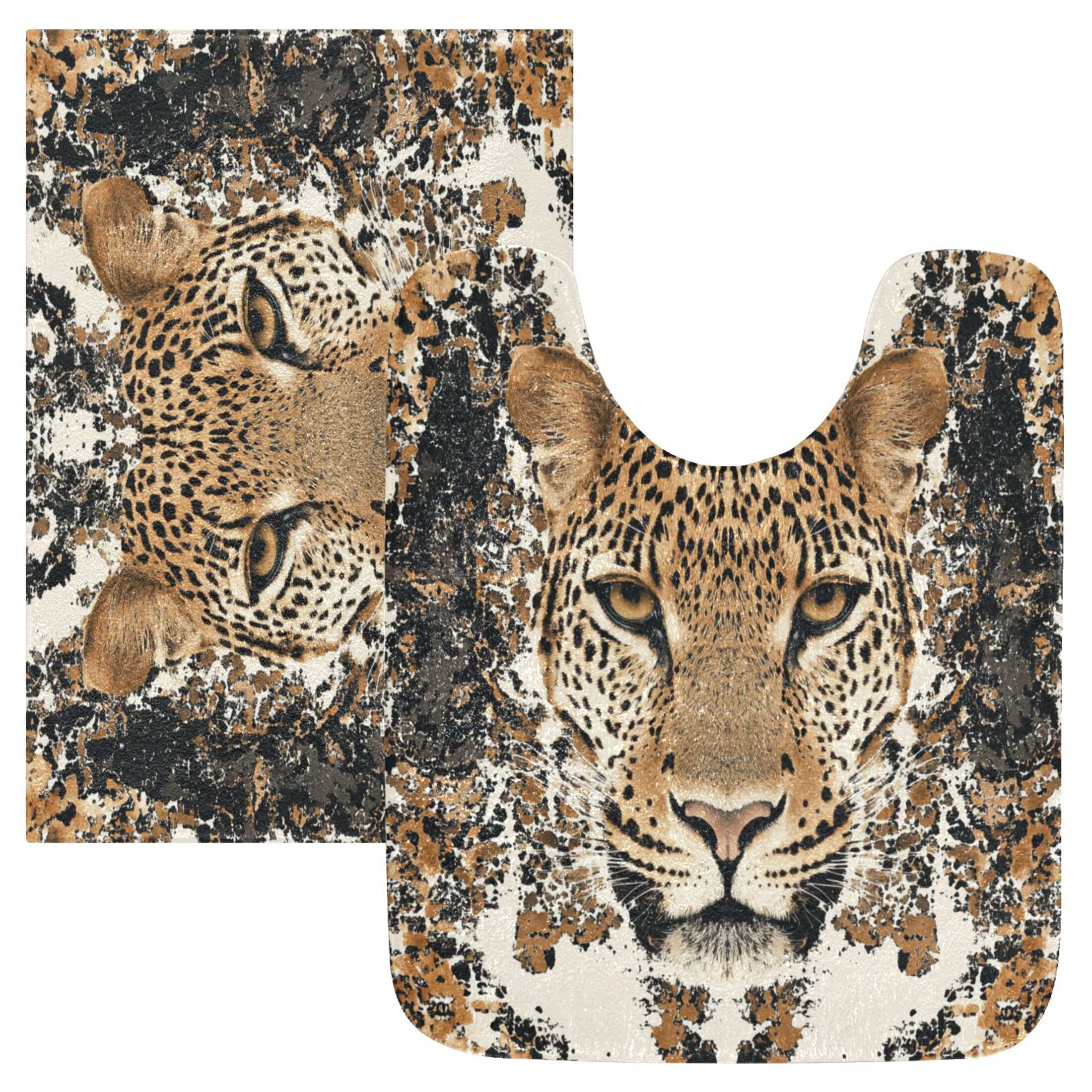 Bathroom Plush Absorbent Mat Single U-pad 20x24 Inches Bath Mat Fluffy ...