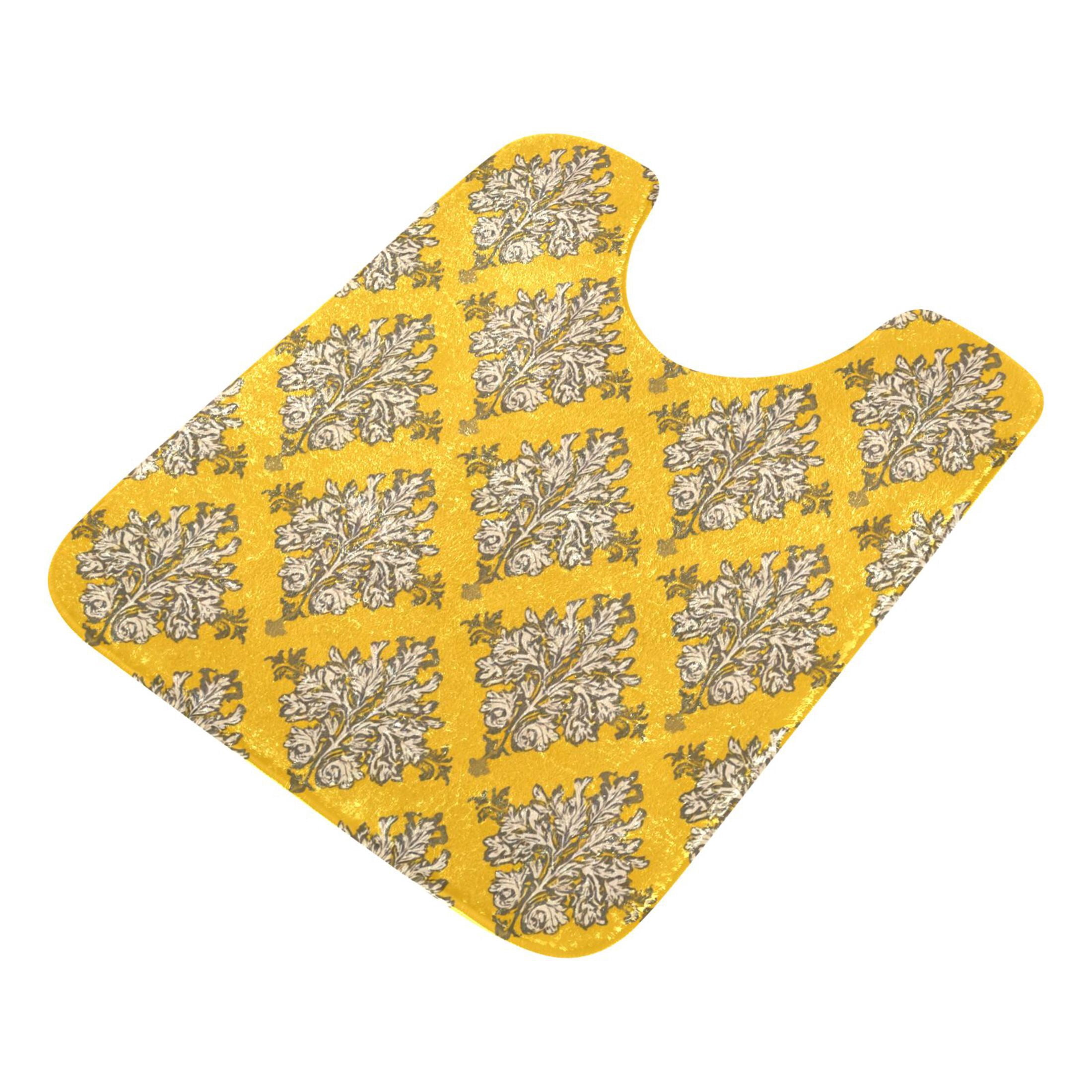 Bathroom Plush Absorbent Mat Single U-pad 20x24 Inches Bath Mat Fluffy ...