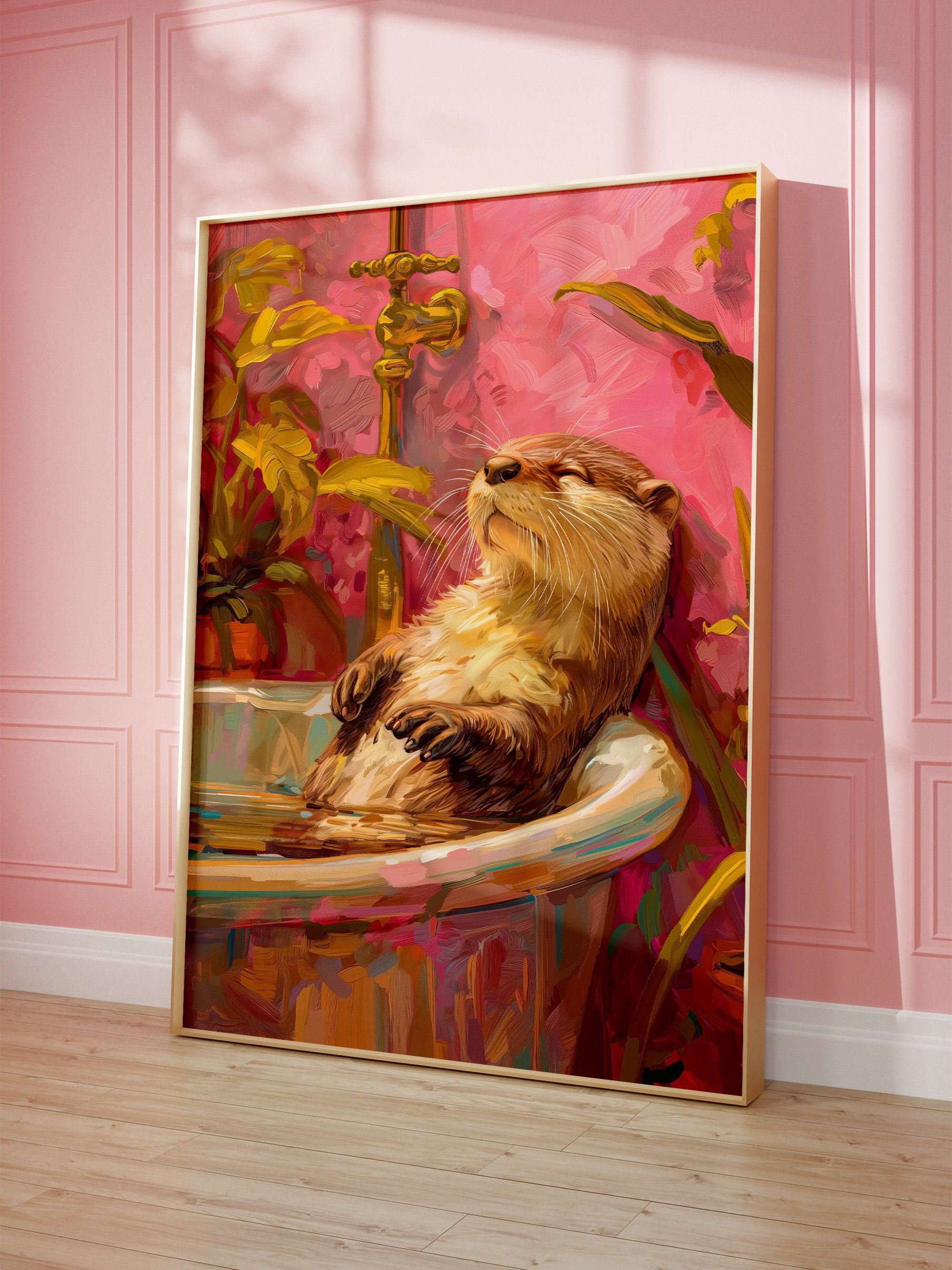 Bathroom Poster Vintage Style Wall Decor Physical Poster Home Wall Art ...