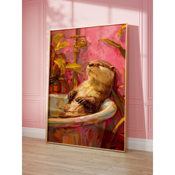 Bathroom Poster Vintage Style Wall Decor Physical Poster Home Wall Art ...