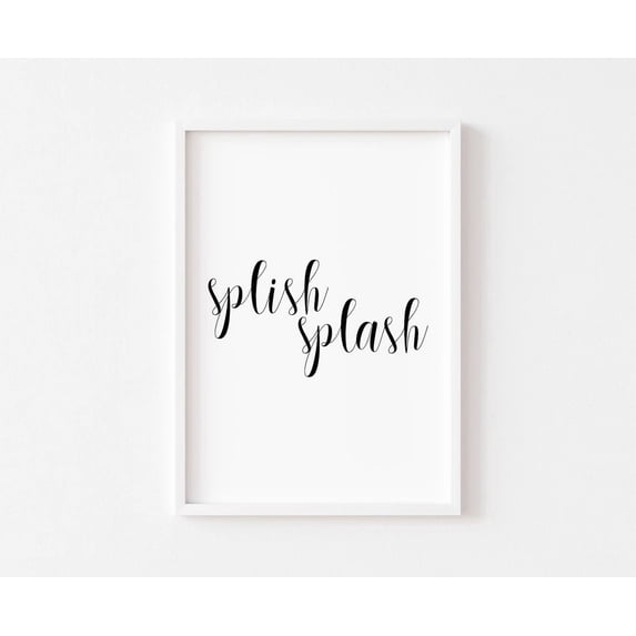 Bathroom Posters, Bathroom Poster, Bathroom Poster Wall Art, Splish ...