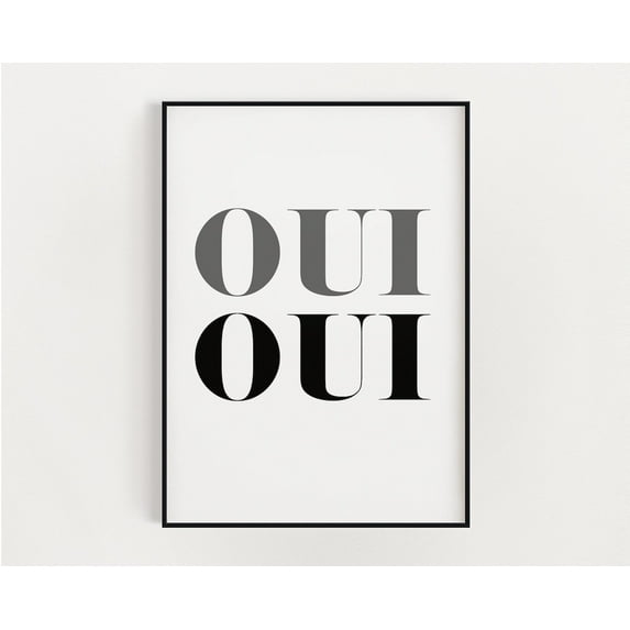 Bathroom Print, Oui Oui Print, Bathroom Decor Wall Art, Typography ...