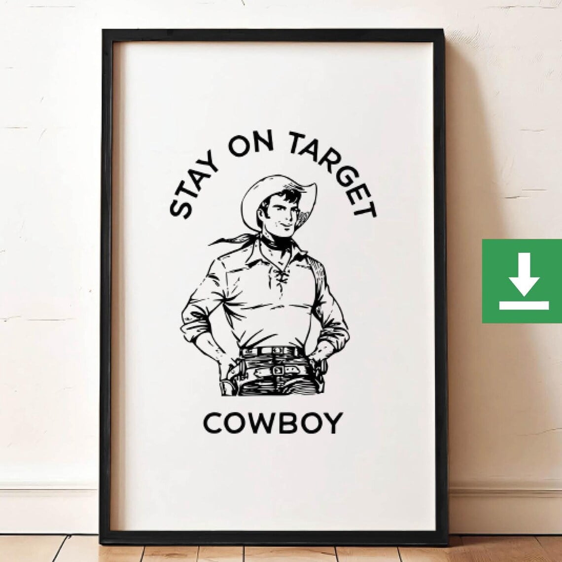 Bathroom Print Western Bathroom Wall Art Stay On Target Poster Funny ...