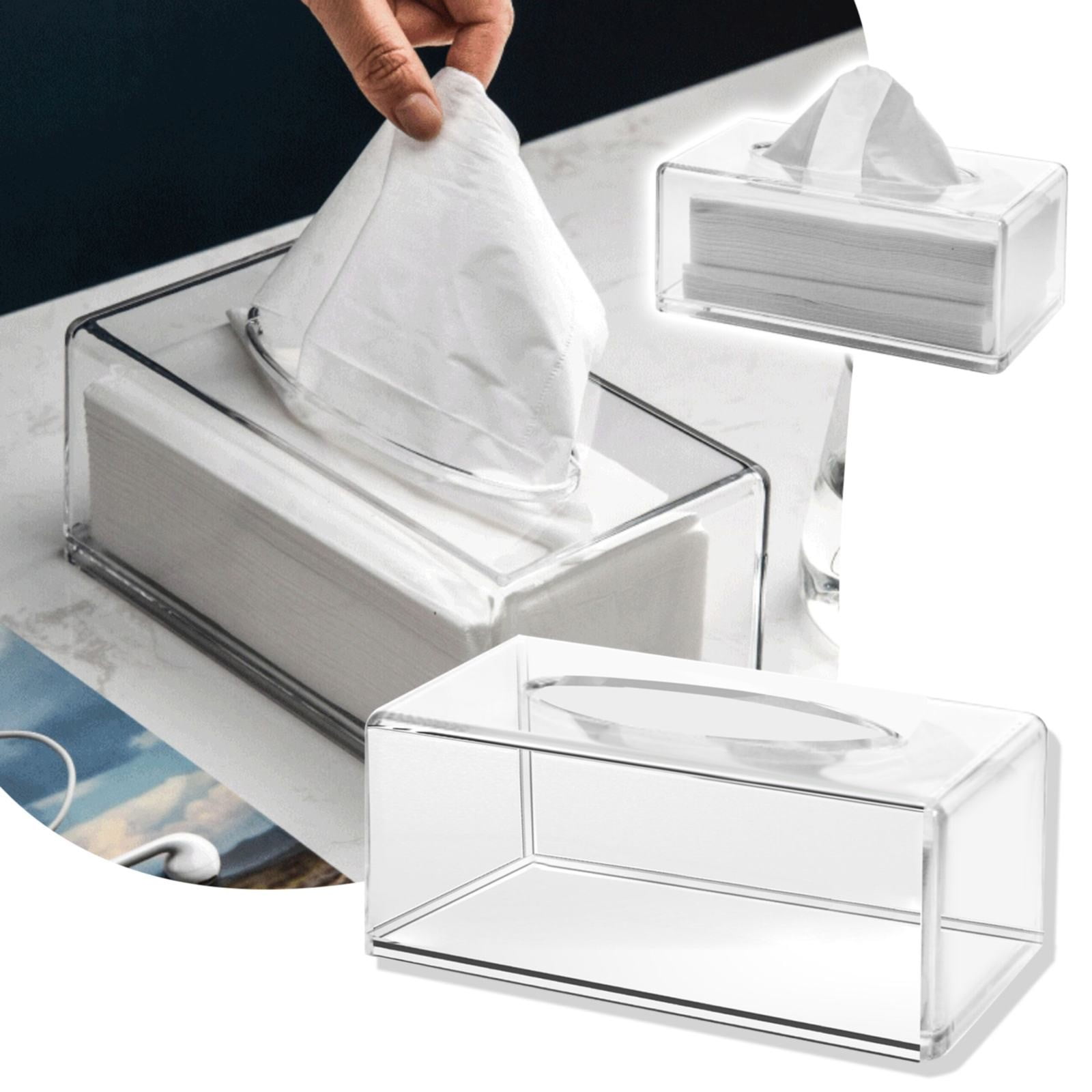 Bathroom Products,Acrylic Cotton Square Pads Holder Acrylic Tissue Box ...