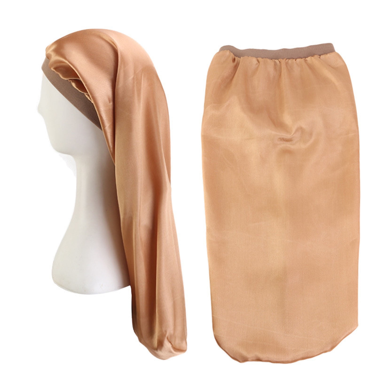 Bathroom Products,Hair Bonnets Soft Elastic Band Silky Sleeping Cap Big ...