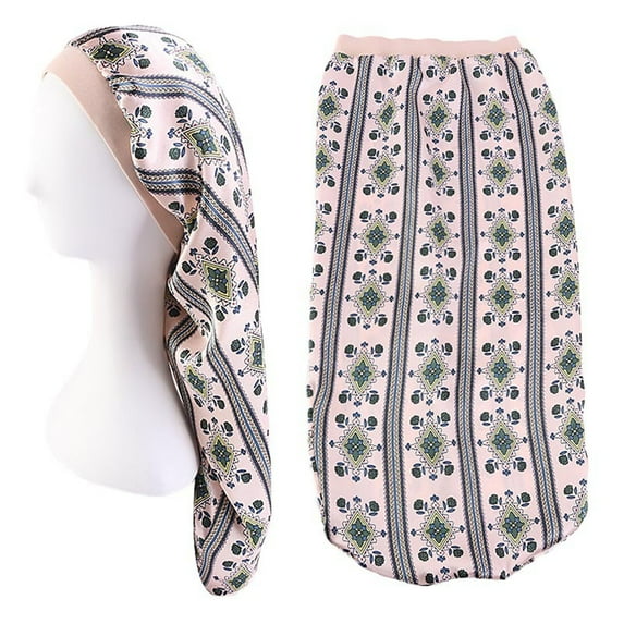 Bathroom Products,Hair Bonnets Soft Elastic Band Silky Sleeping Cap Big ...