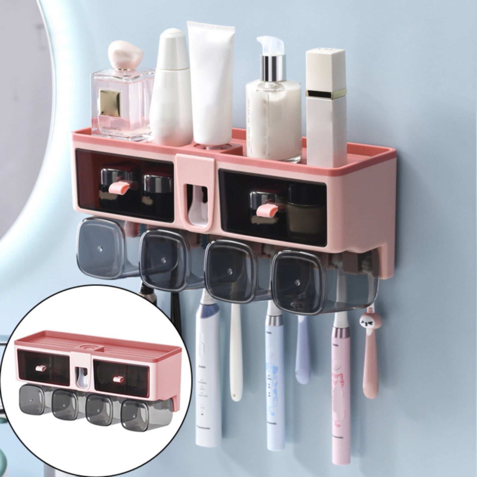 Bathroom Products Myvepuop Toothbrush Organizer Automatic Toothpaste ...