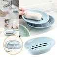 Bathroom Products,Oval Soap Dish Toilet Plastic Simple Soap Dish Double ...